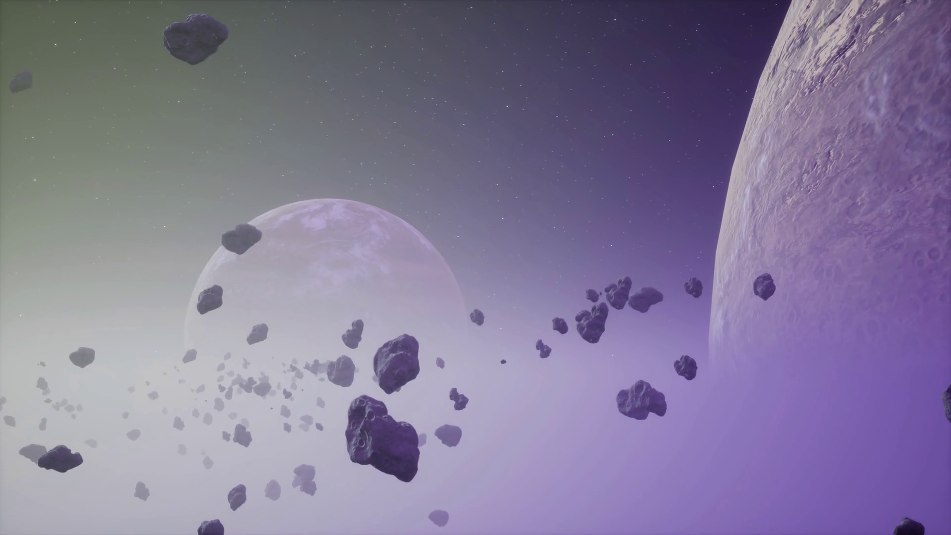 A Large Cluster Of Asteroids Near Unknown Stock Footage SBV-348742157 - Storyblocks
