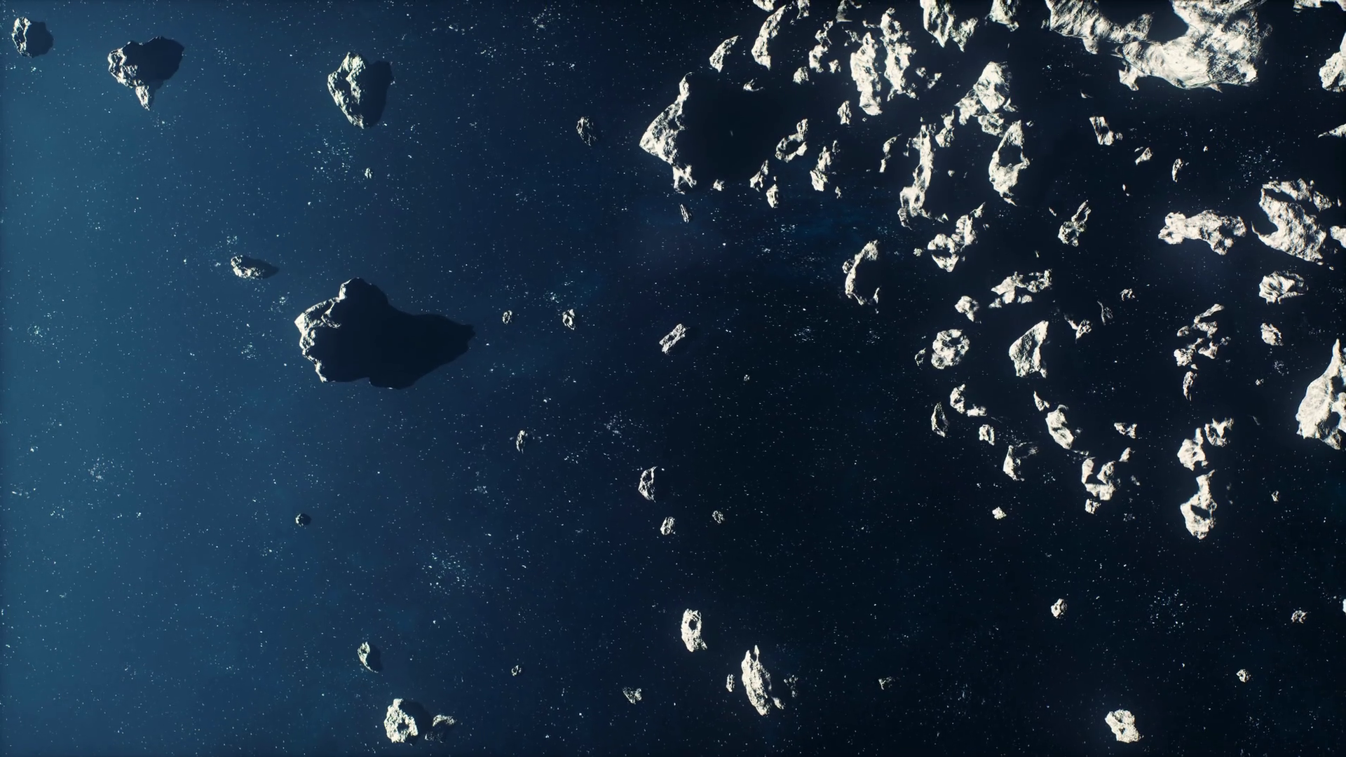 Many Big Asteroids In Space Stock Motion Graphics SBV-347539994 - Storyblocks