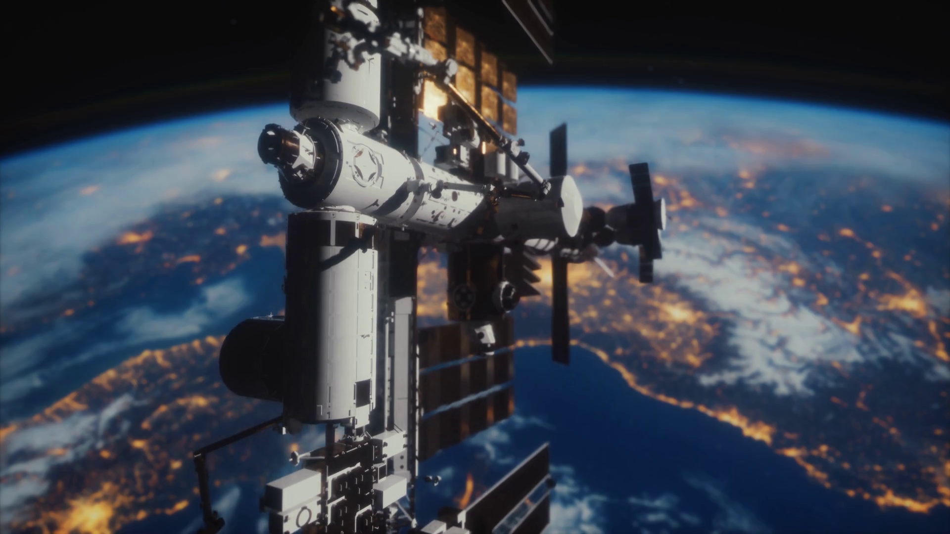 Stunning Vista Of Rotating International Stock Footage SBV-347698870 ...