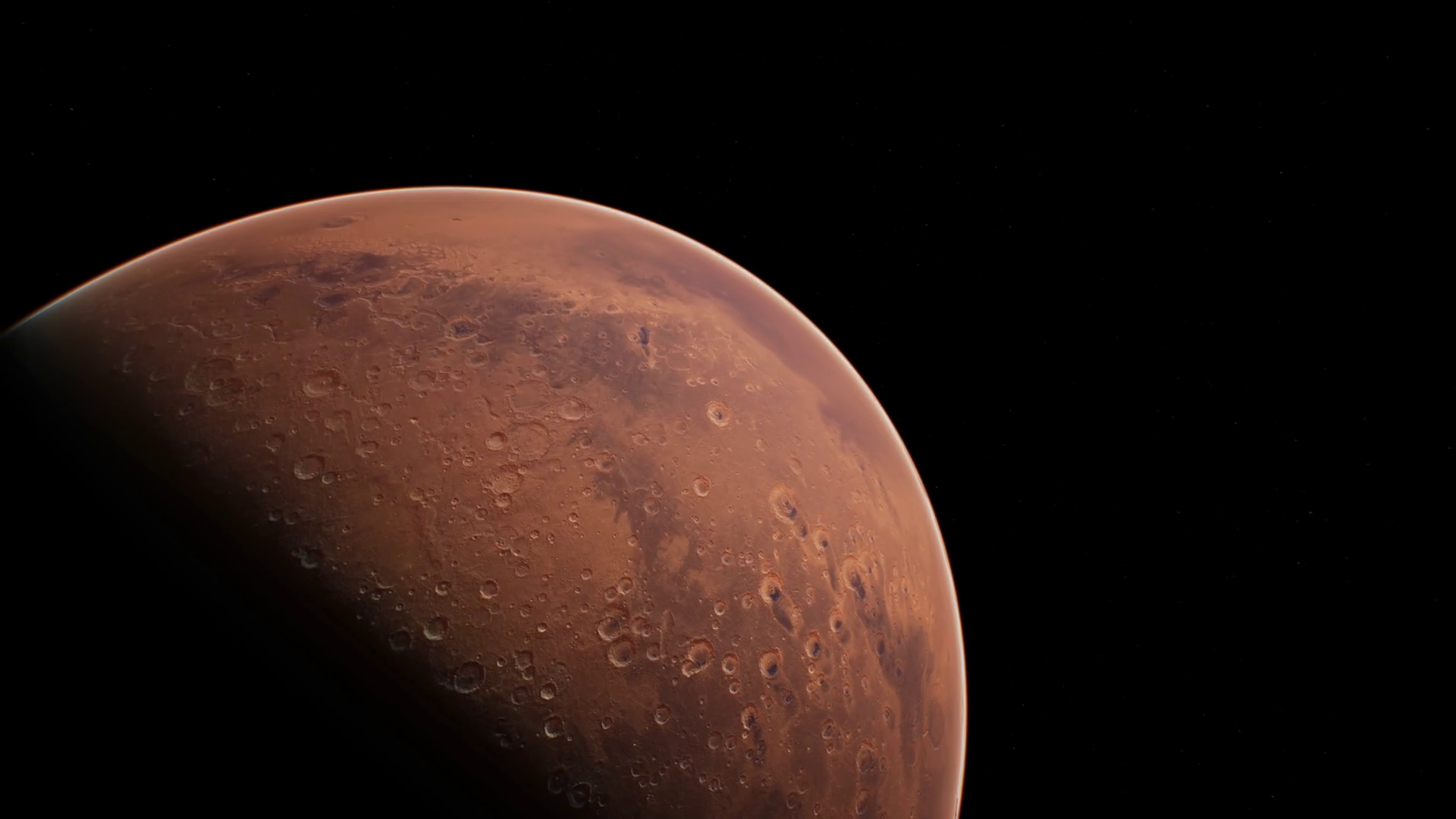 Orbiting Planet Mars In Deep Space Stock Motion Graphics SBV-347616817 ...