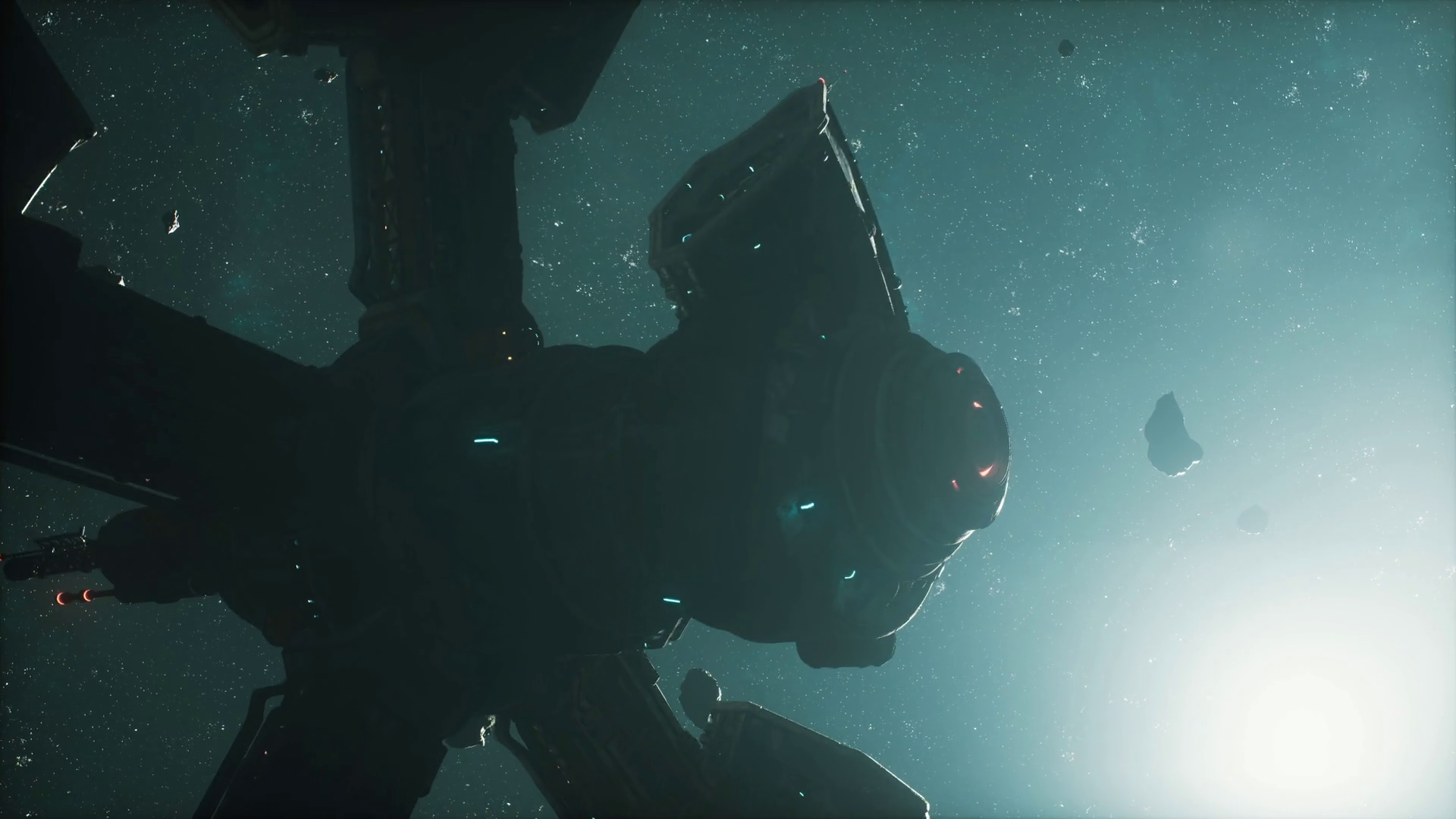 Spaceship In Deep Space Flying Through Stock Motion Graphics SBV ...