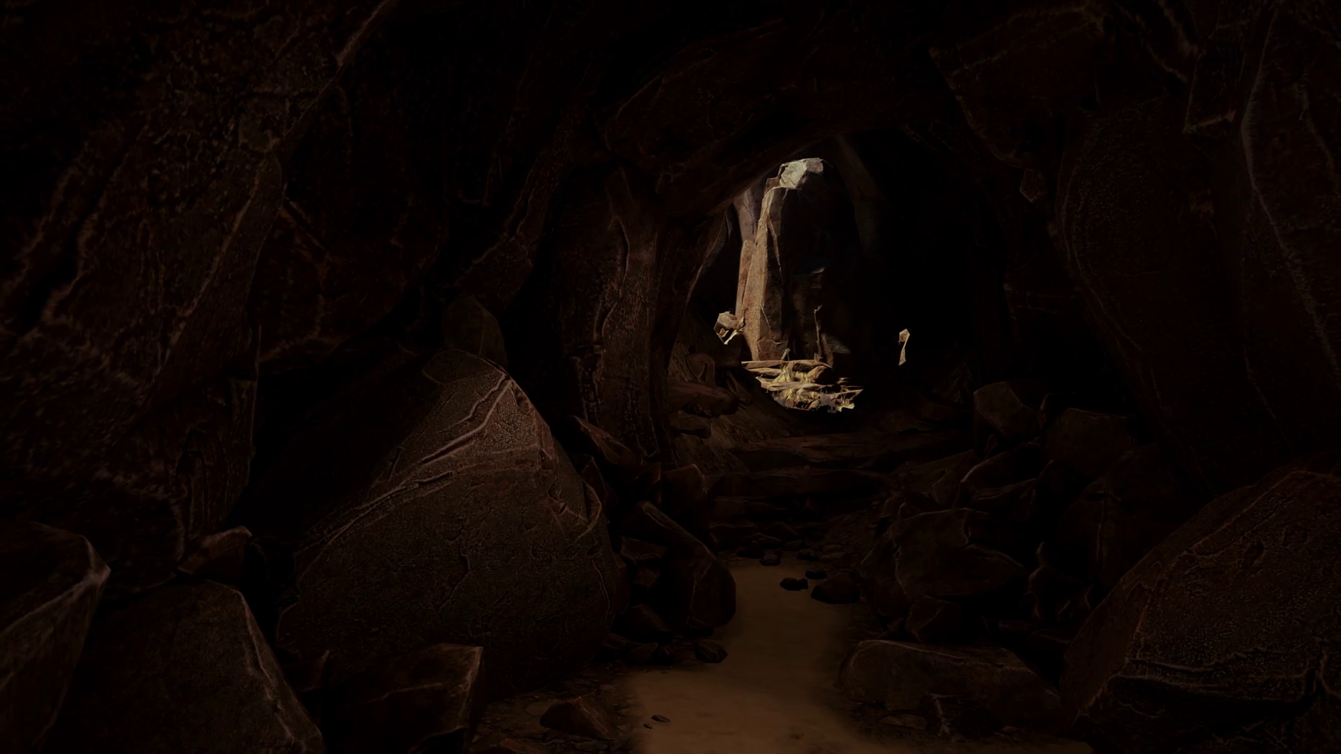 Volcano Cave With Yellow Stones Stock Footage SBV-347743546 - Storyblocks