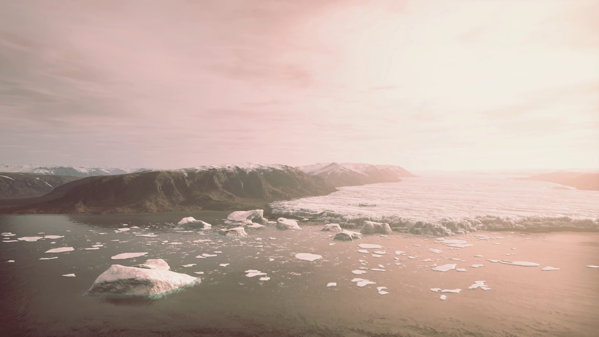 Antarctic Melting Glacier In Global Warming Stock Motion Graphics SBV ...