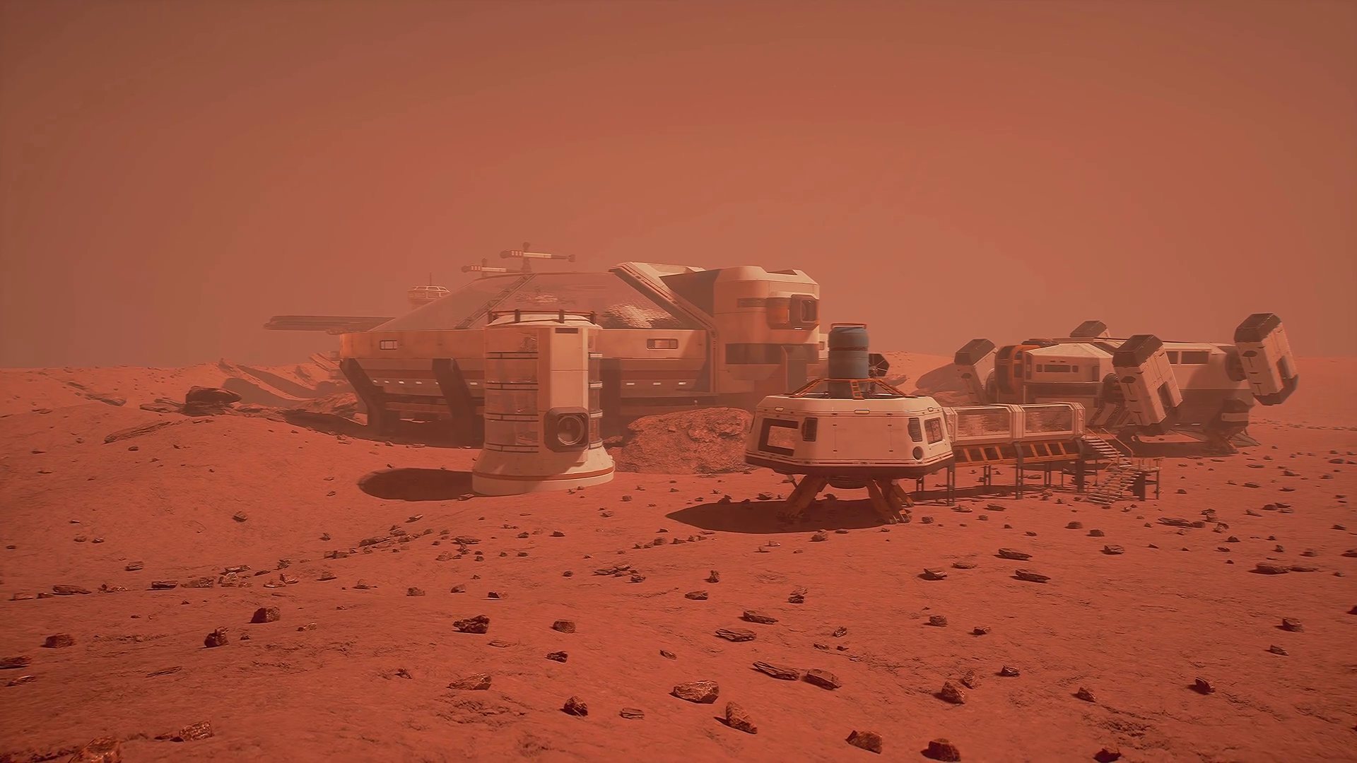 The Ultimate Adventure Humanity Base On Mars Stock Footage SBV ...