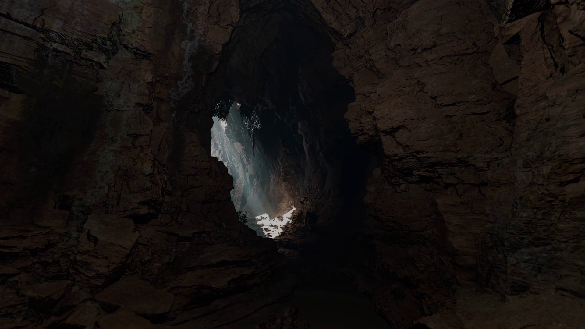 A Cave With Small Hole In Middle Of It Stock Motion Graphics SBV ...