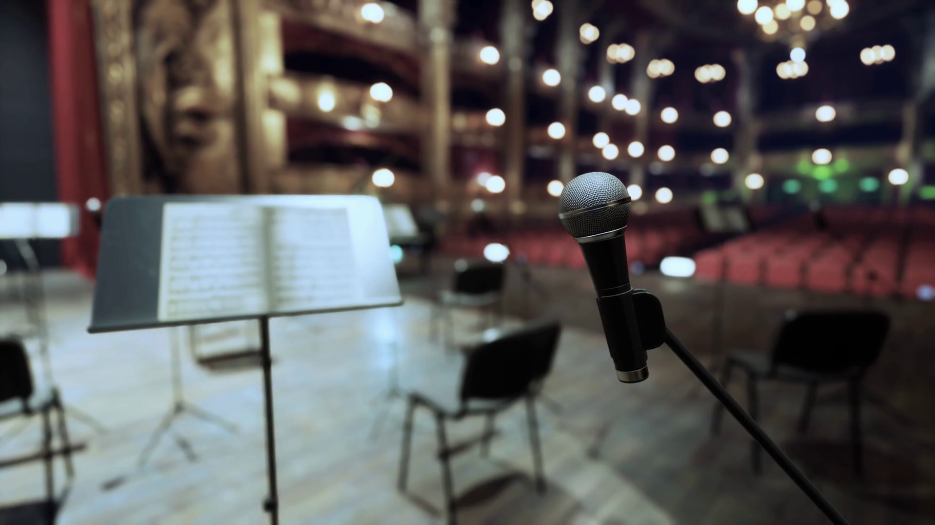 An Intimate Opera Performance On Empty Stage Stock Motion Graphics SBV ...