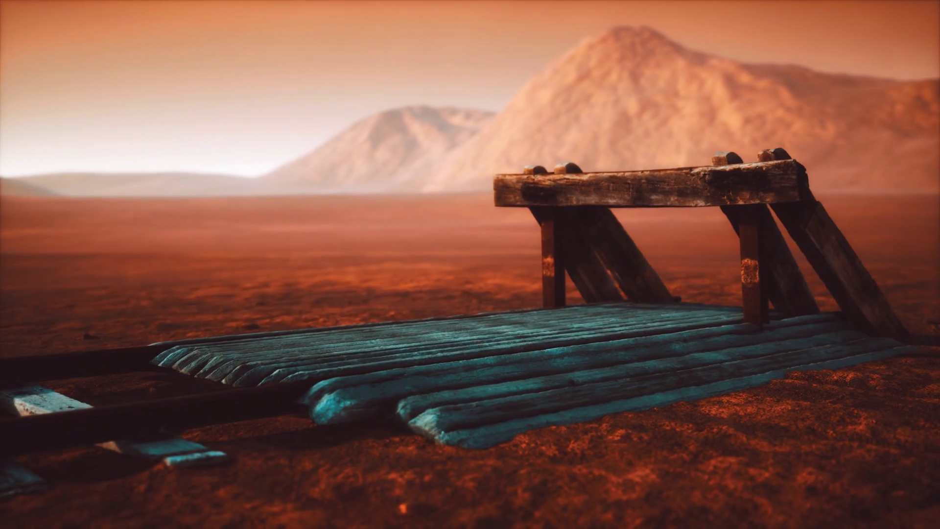 Abandoned Railway Tracks In Desert Stock Footage SBV-338977796 ...