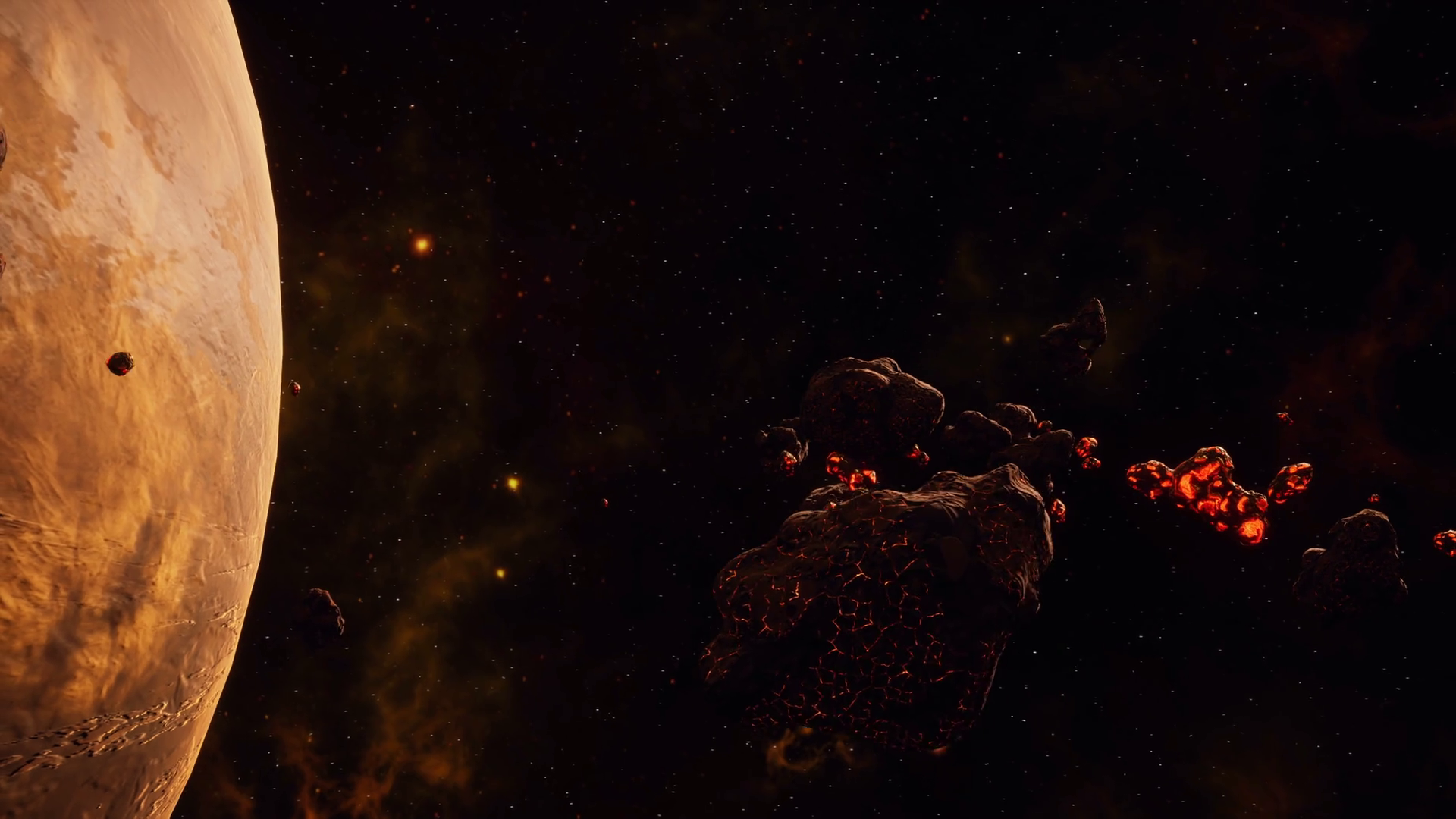 A Large Cluster Of Asteroids Near Unknown Stock Motion Graphics SBV ...