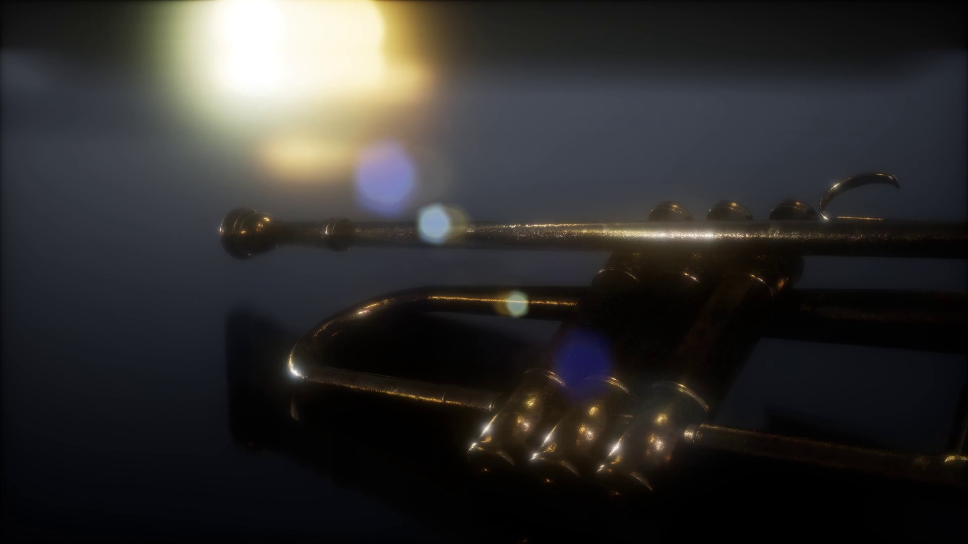Brass Trumpet In Dark Stock Motion Graphics SBV-337715605 - Storyblocks