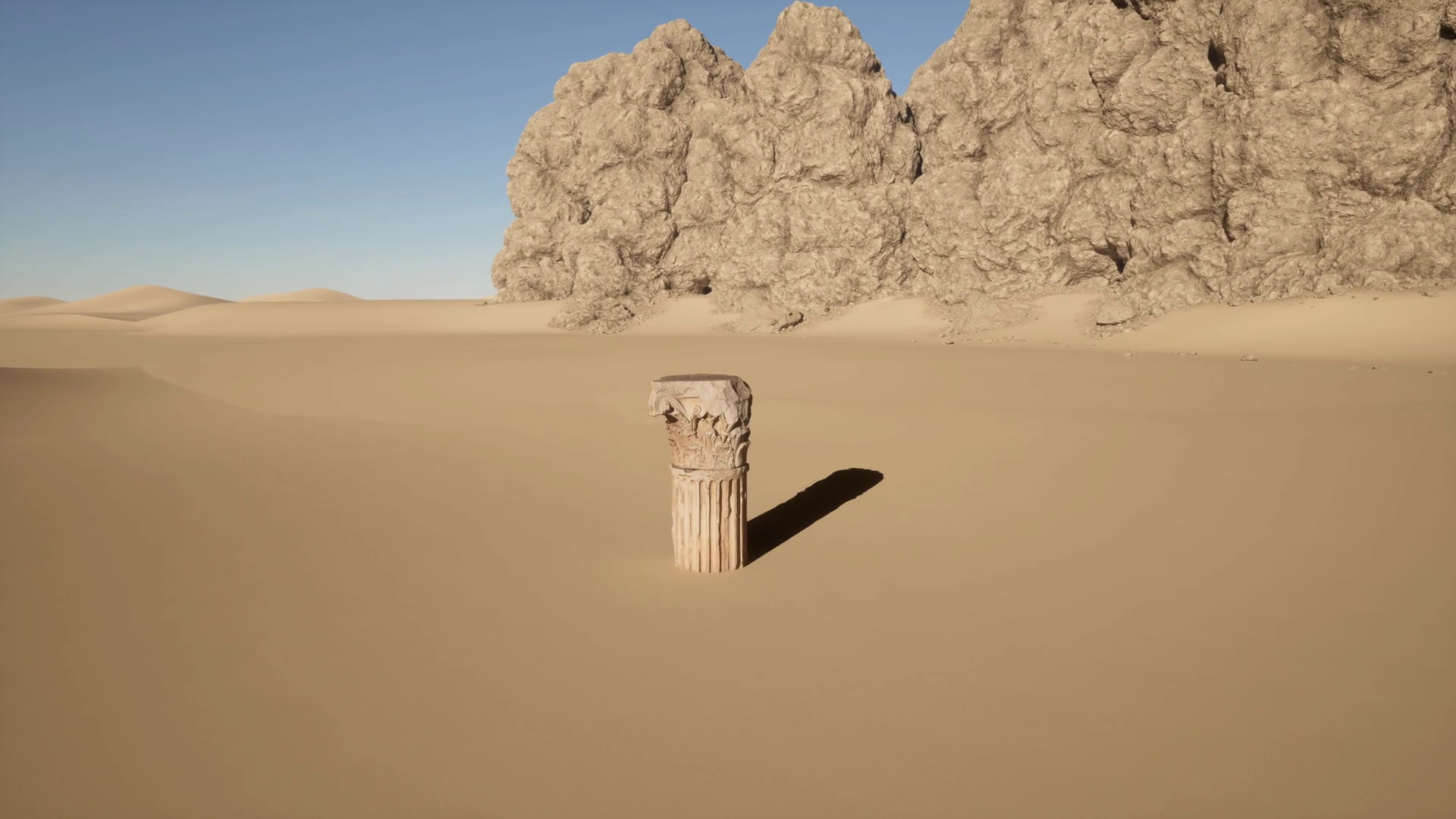 A Solitary Stone Pillar Standing Tall In Stock Motion Graphics SBV ...