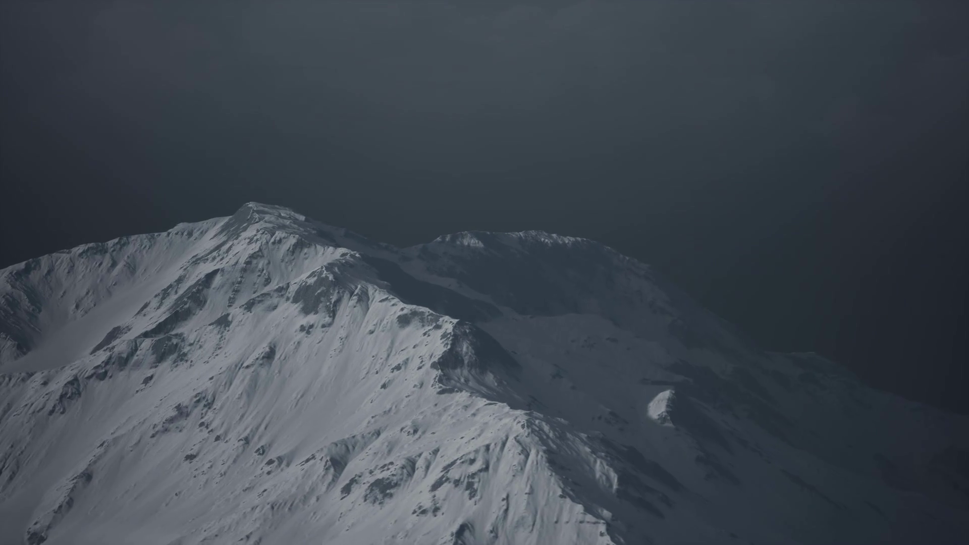 Dramatic Dark Rocky Mountain With Patches Of Stock Motion Graphics SBV ...
