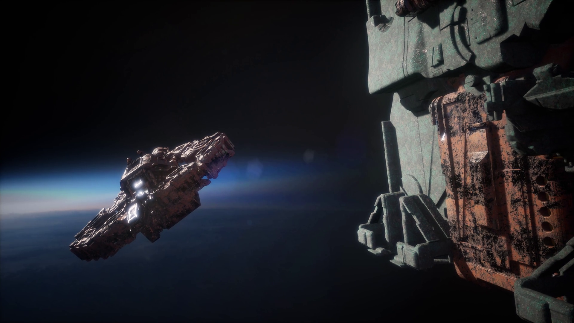 Flying Animated Space Station Stock Footage SBV-331749150 - Storyblocks