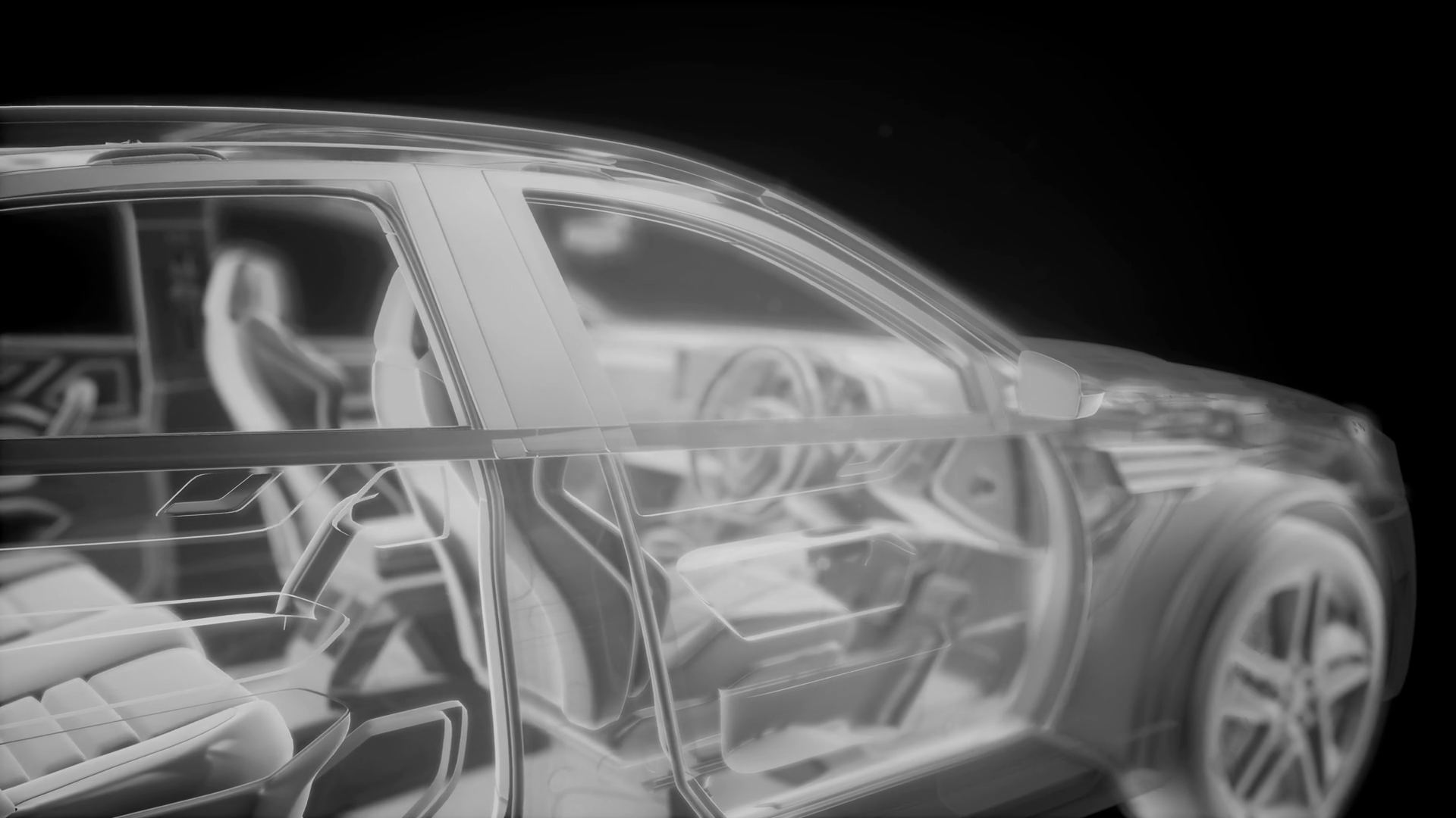 Holographic Animation Of 3d Wireframe Car Stock Footage SBV-329849818 ...