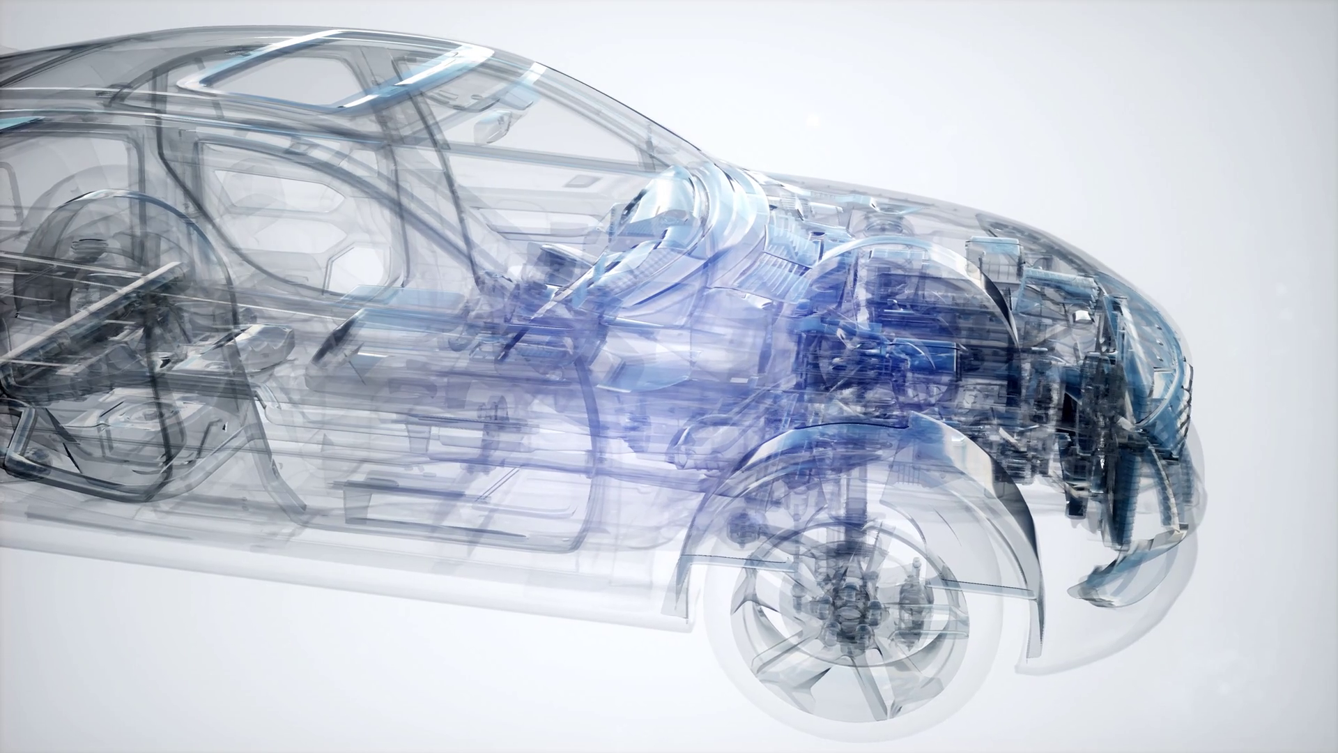 Holographic Animation Of 3d Wireframe Car Stock Footage SBV-327361858 ...