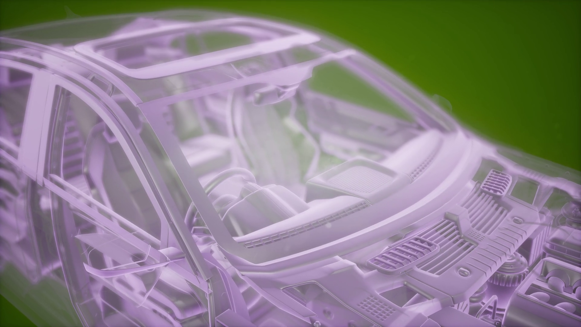 Holographic Animation Of 3d Wireframe Car Stock Motion Graphics SBV ...