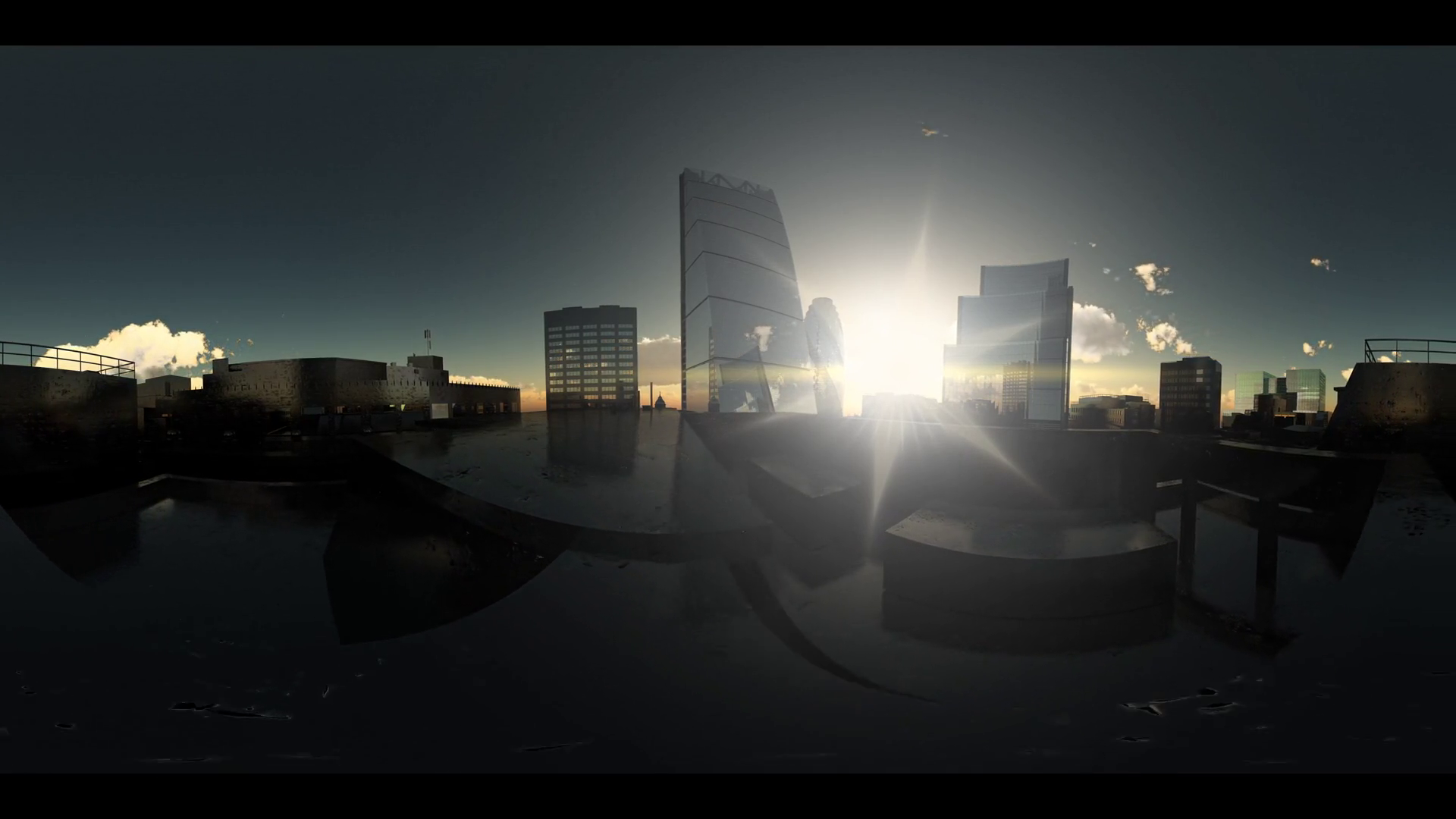 Hyperlapse Vr 360 Sunshine Clouds Above SBV-314651147 - Storyblocks