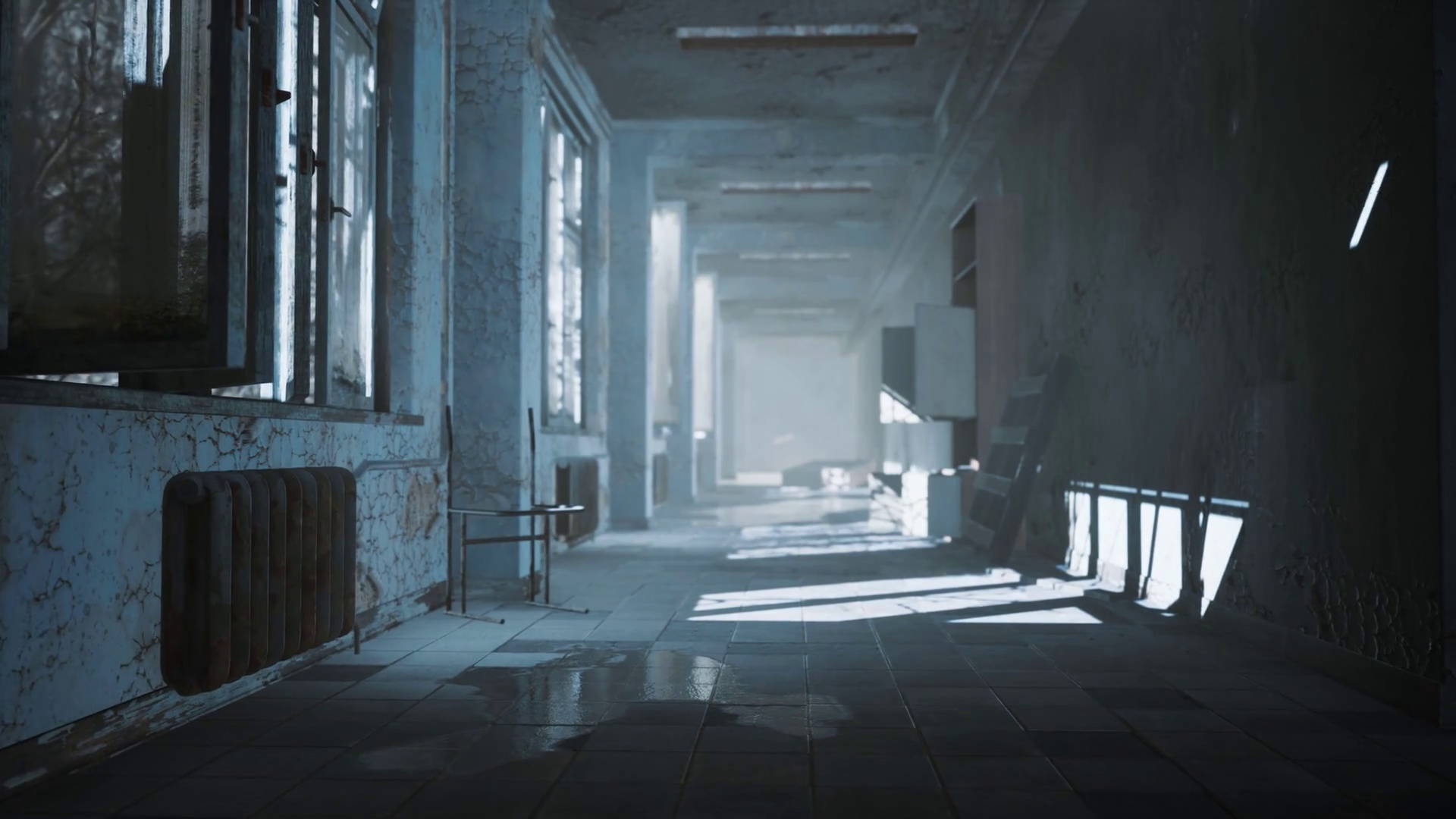 Interior Of Abandoned Soviet Building Stock Footage SBV-339007479 ...