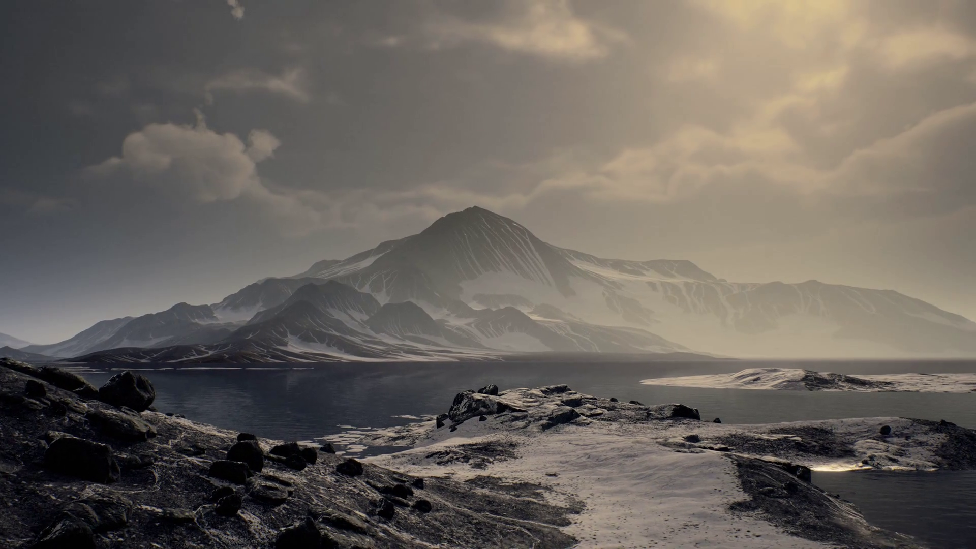 Mountains Covered With Ice In Antarctic Stock Motion Graphics SBV ...