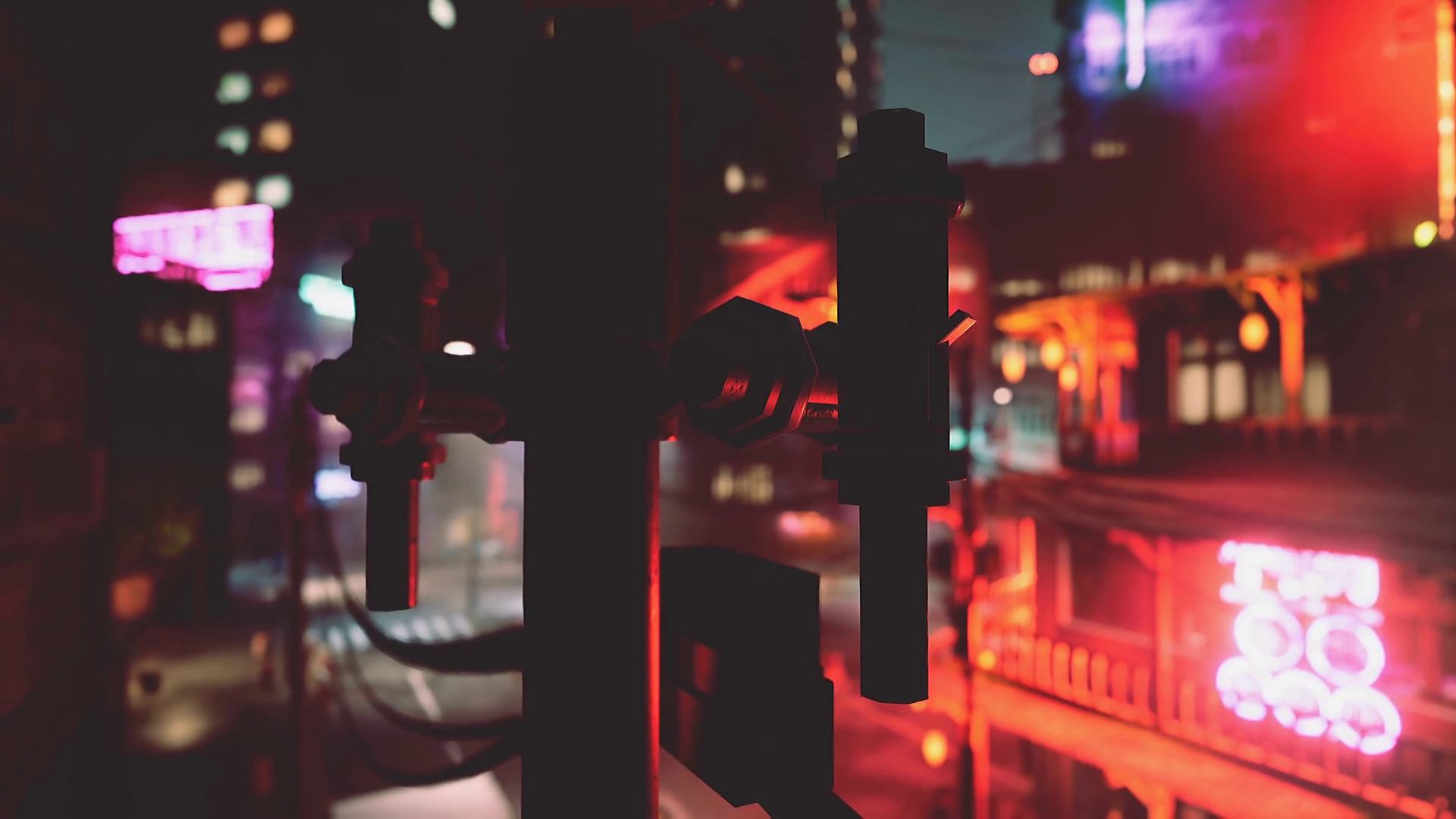 A Glimpse Of Vibrant Nightlife: Neon Lights Stock Motion Graphics SBV ...
