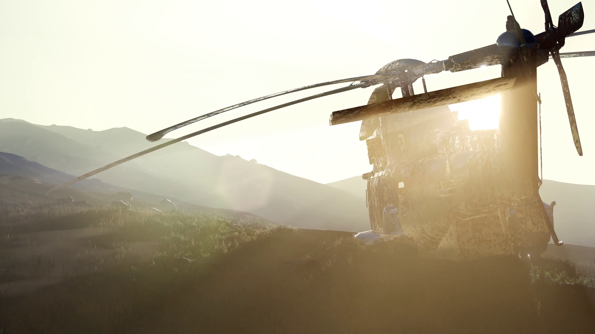 Old Rusted Military Helicopter In Desert At Stock Footage SBV-336206789 ...