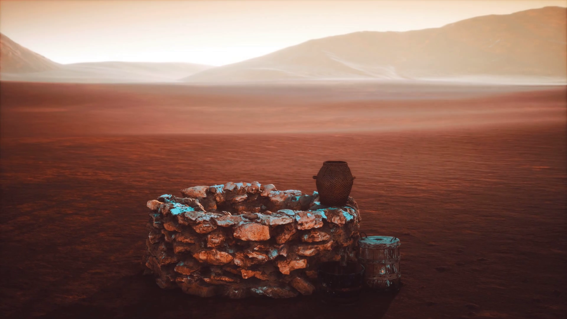 Old Stone Water Well In Desert Stock Motion Graphics SBV-338550818 ...