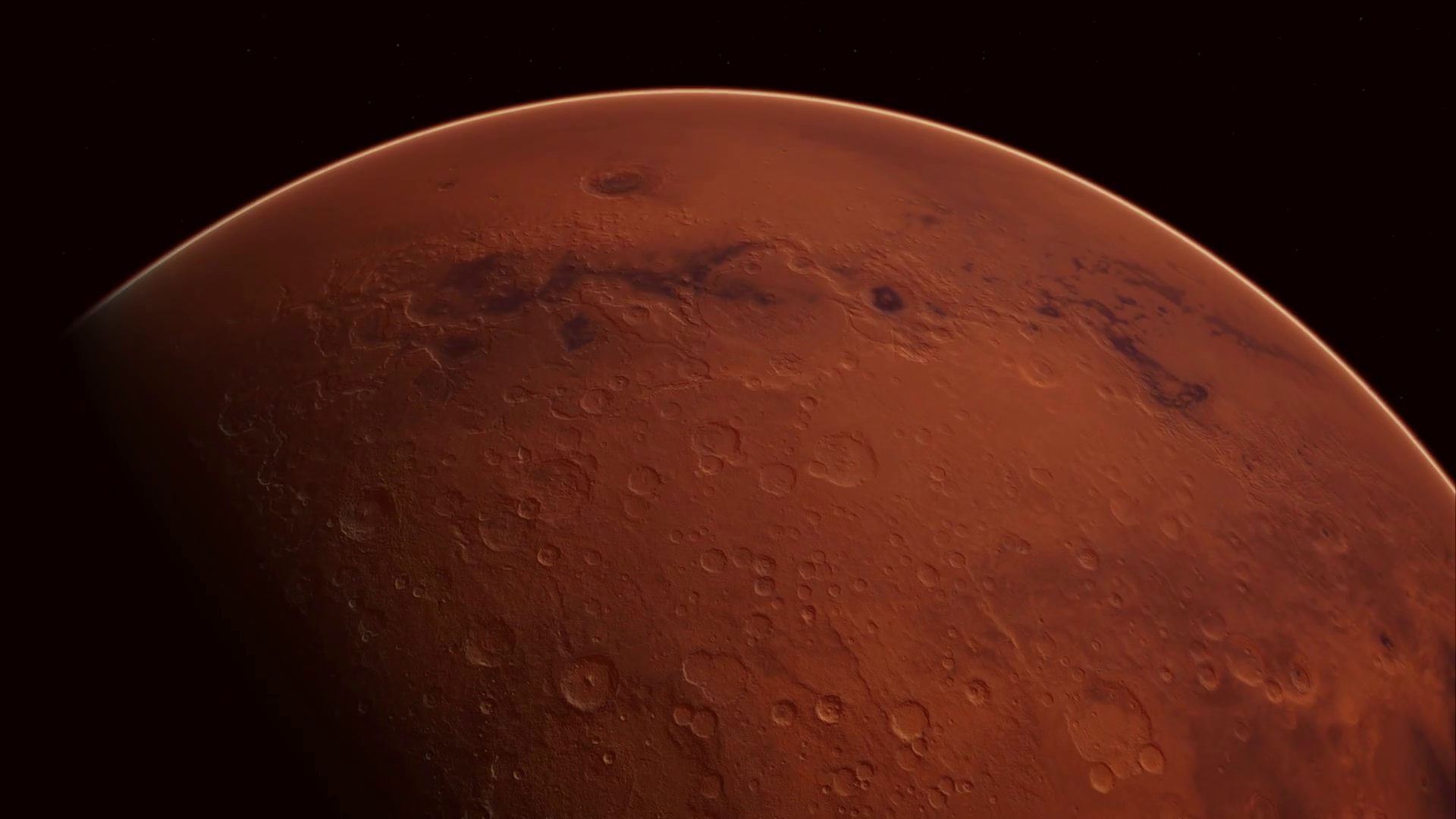 Red Planet Mars In Starry Sky Stock Footage SBV-339010702 - Storyblocks