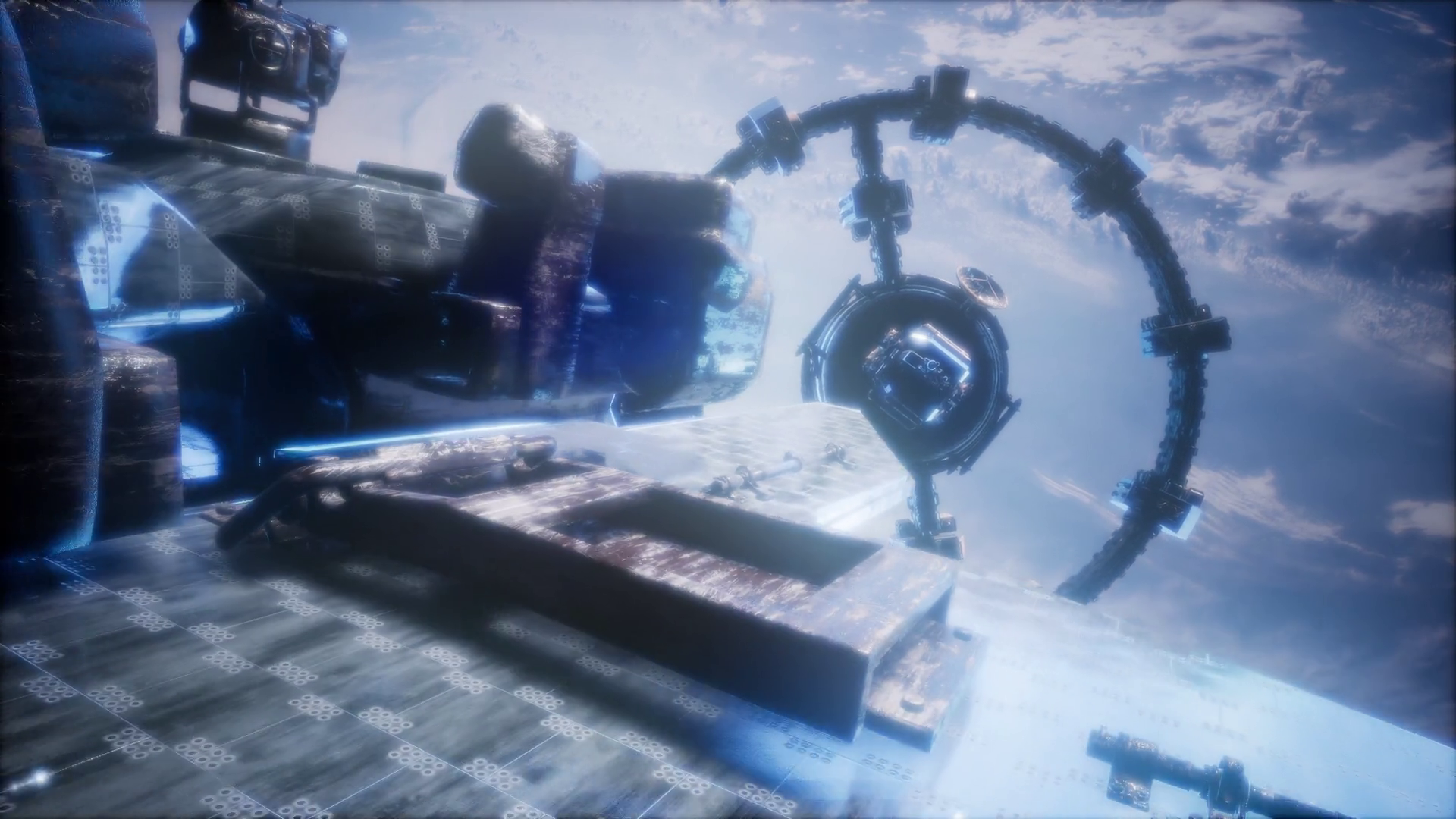 Space Shuttle Floats In Space Stock Footage SBV-323658128 - Storyblocks