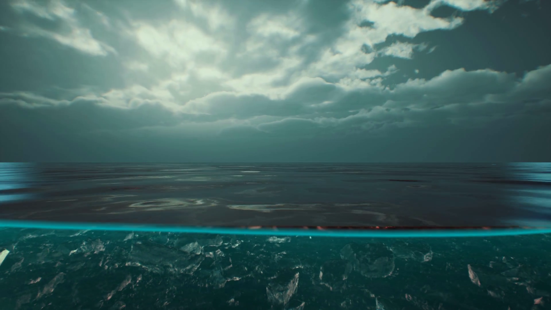 Split View Over Under Water In Caribbean Sea Stock Motion Graphics SBV ...