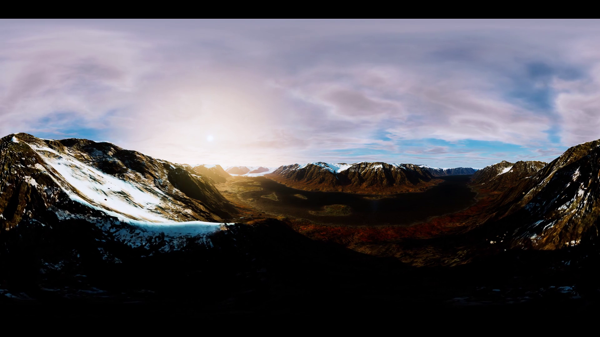 VR 360 panorama of Arctic spring in Spitsbergen 00:50 SBV-346414497 ...
