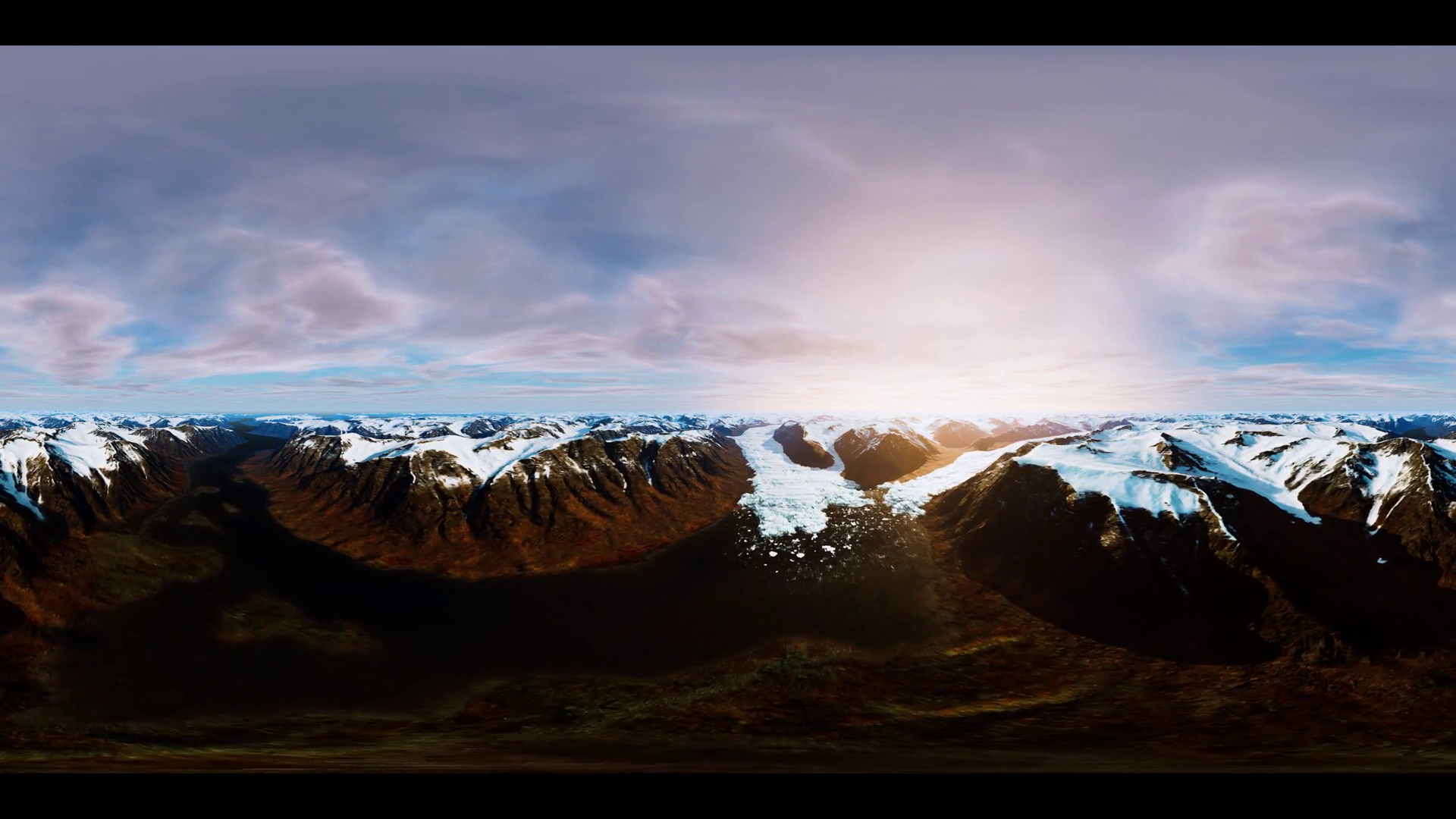 VR 360 panorama of Arctic spring in Spitsbergen 00:50 SBV-346437257 ...