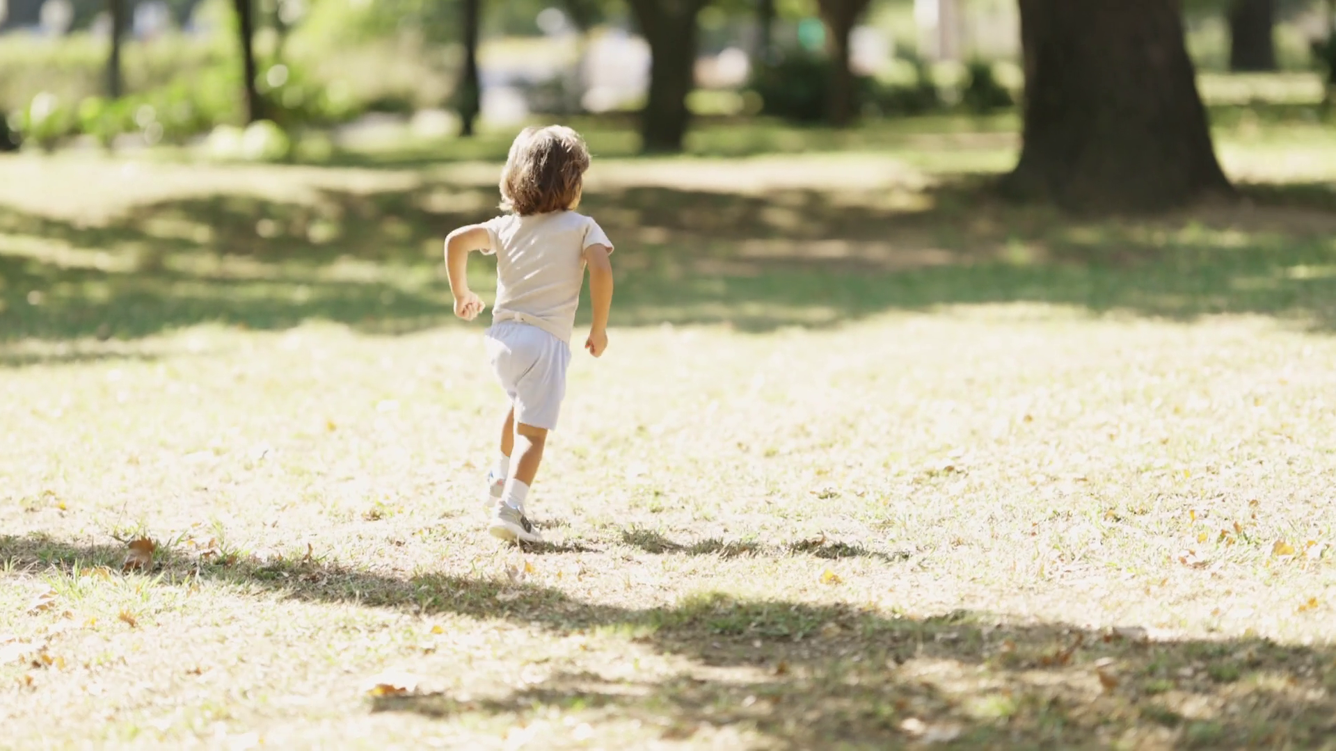 Joyful Little Boy Running Freely In Sunny Stock Footage SBV-349217330 ...