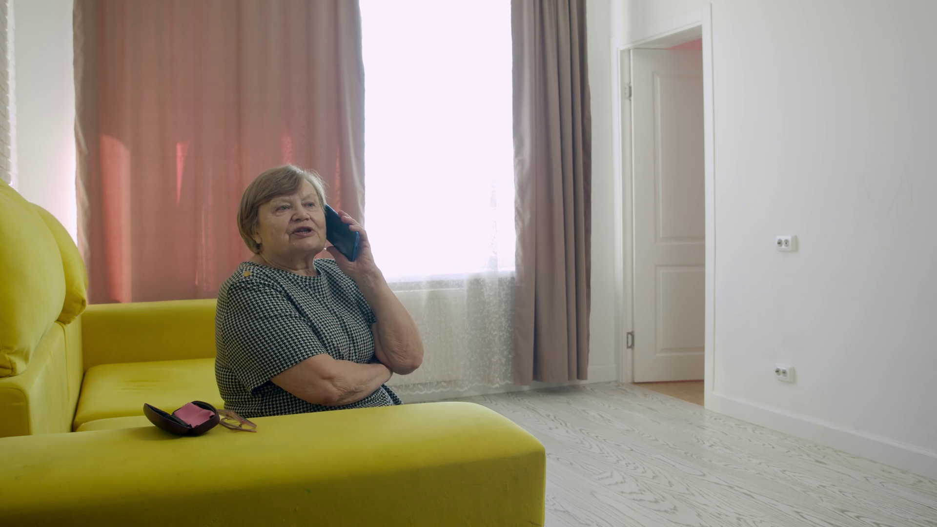 Elderly Woman Making Phone Call At Home Stock Footage SBV-351969513 ...
