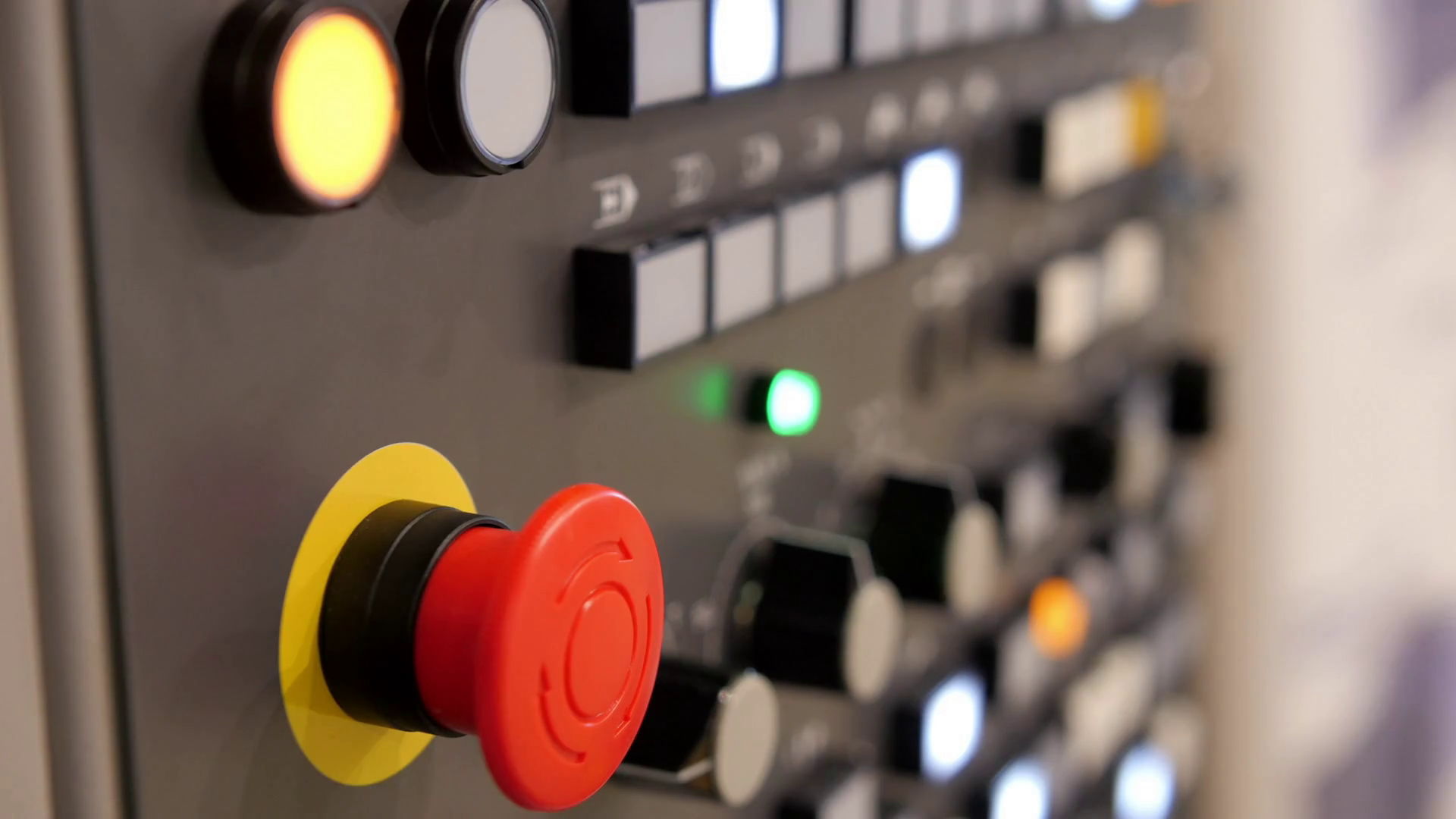 Industrial Remote Control - Red Power Button Stock Footage SBV ...
