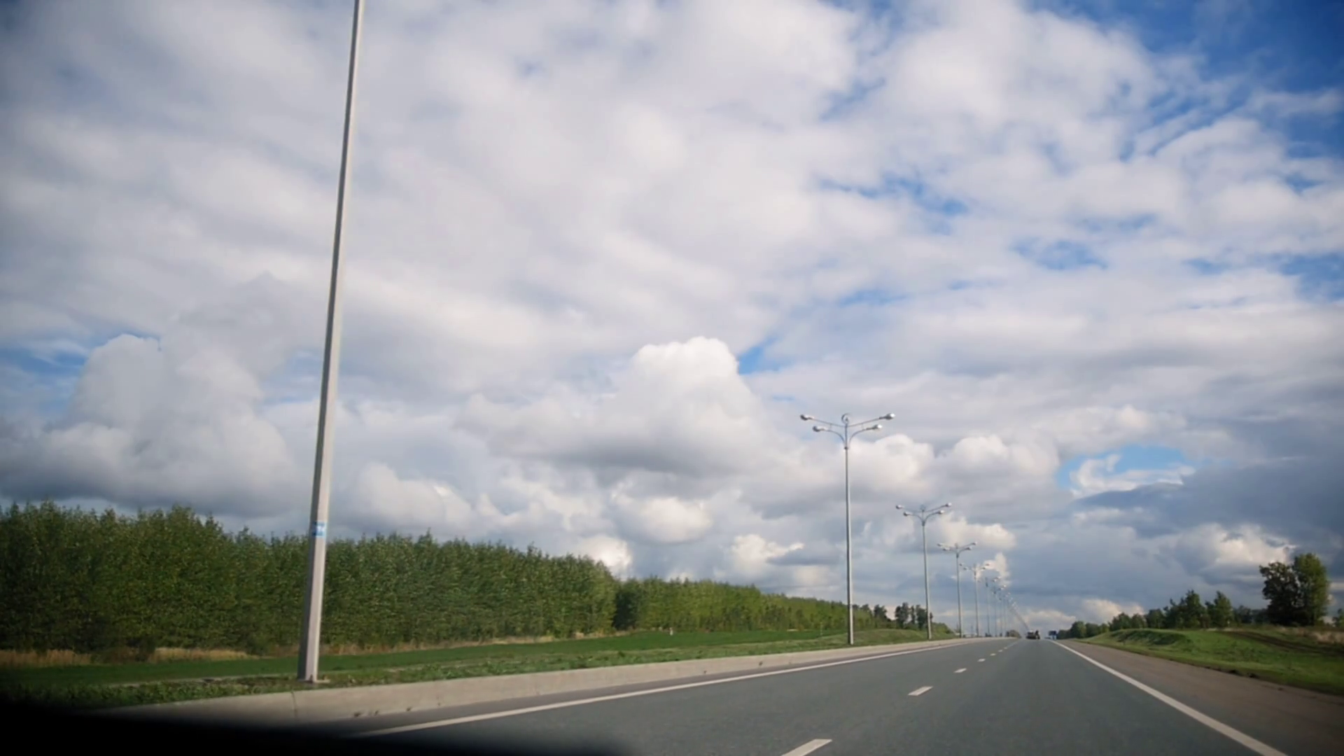 Summer Highway - Open Sunny Road Slow-motion Stock Footage SBV ...