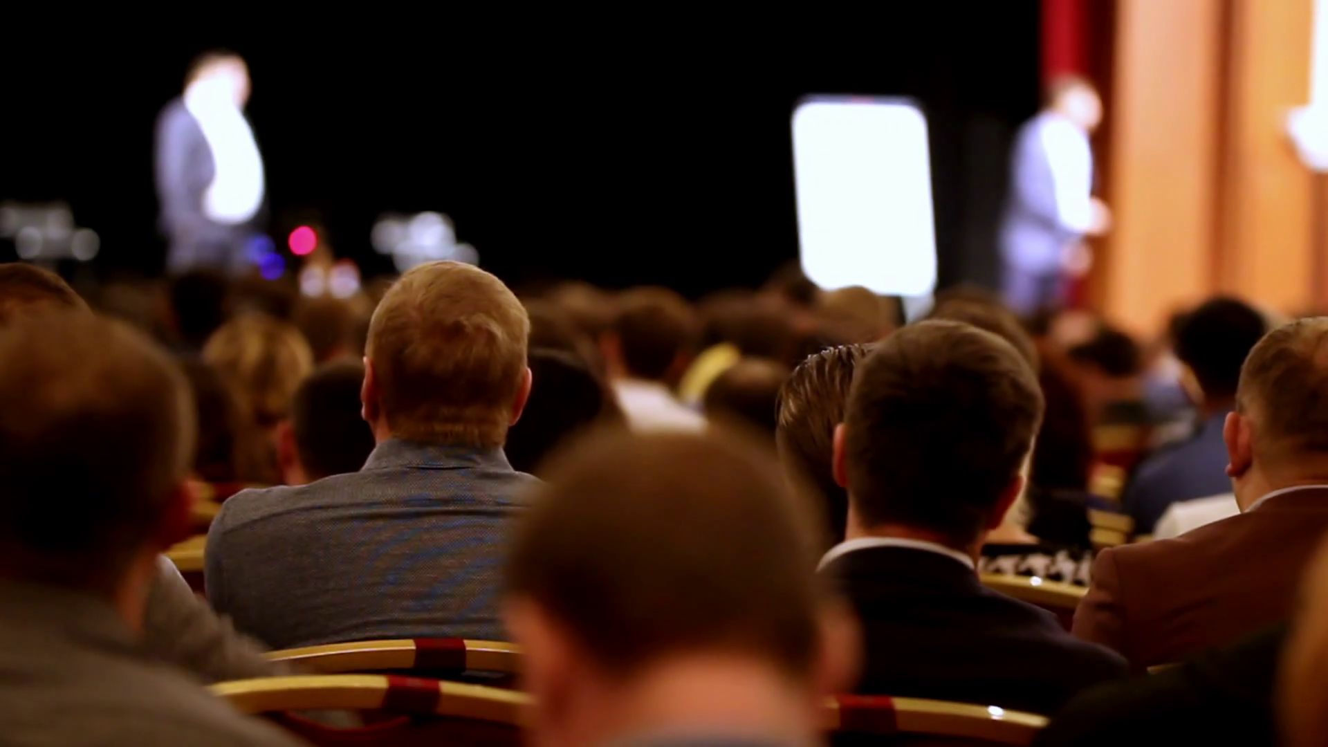 Two Lecturers Tells Shows Presentation On Stock Footage SBV-309550999 ...