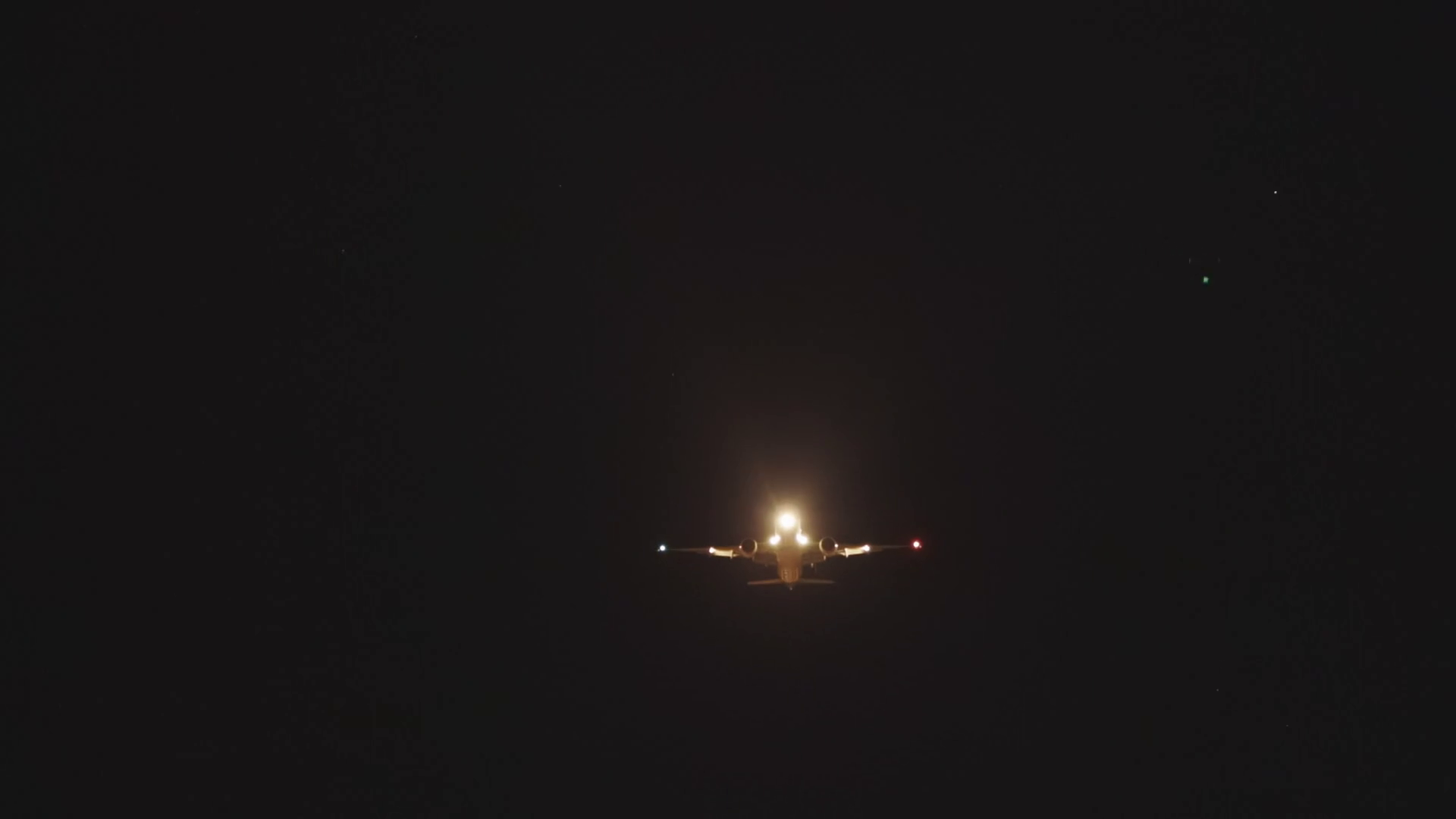 Airplane Flying Through Dark Sky Stock Footage SBV-348700126 - Storyblocks