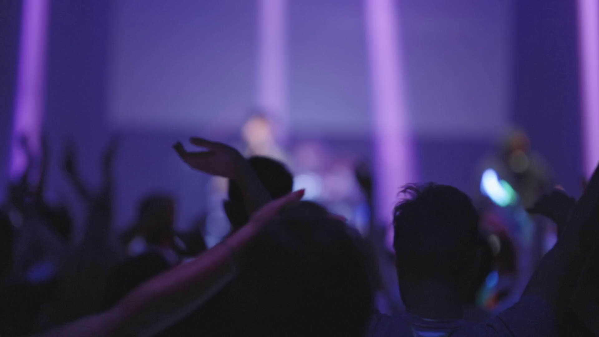 People Clapping Hands At Concert In Nightclub Stock Footage SBV ...