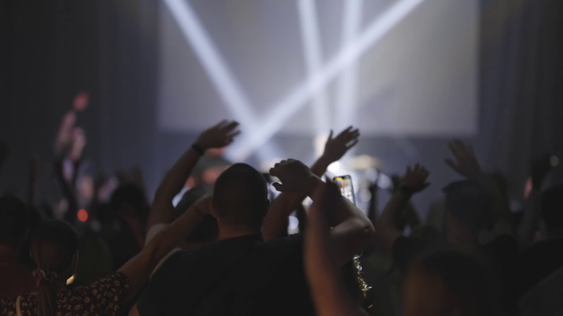 People Putting Hands Up At Concert At Stock Footage SBV-348492368 ...
