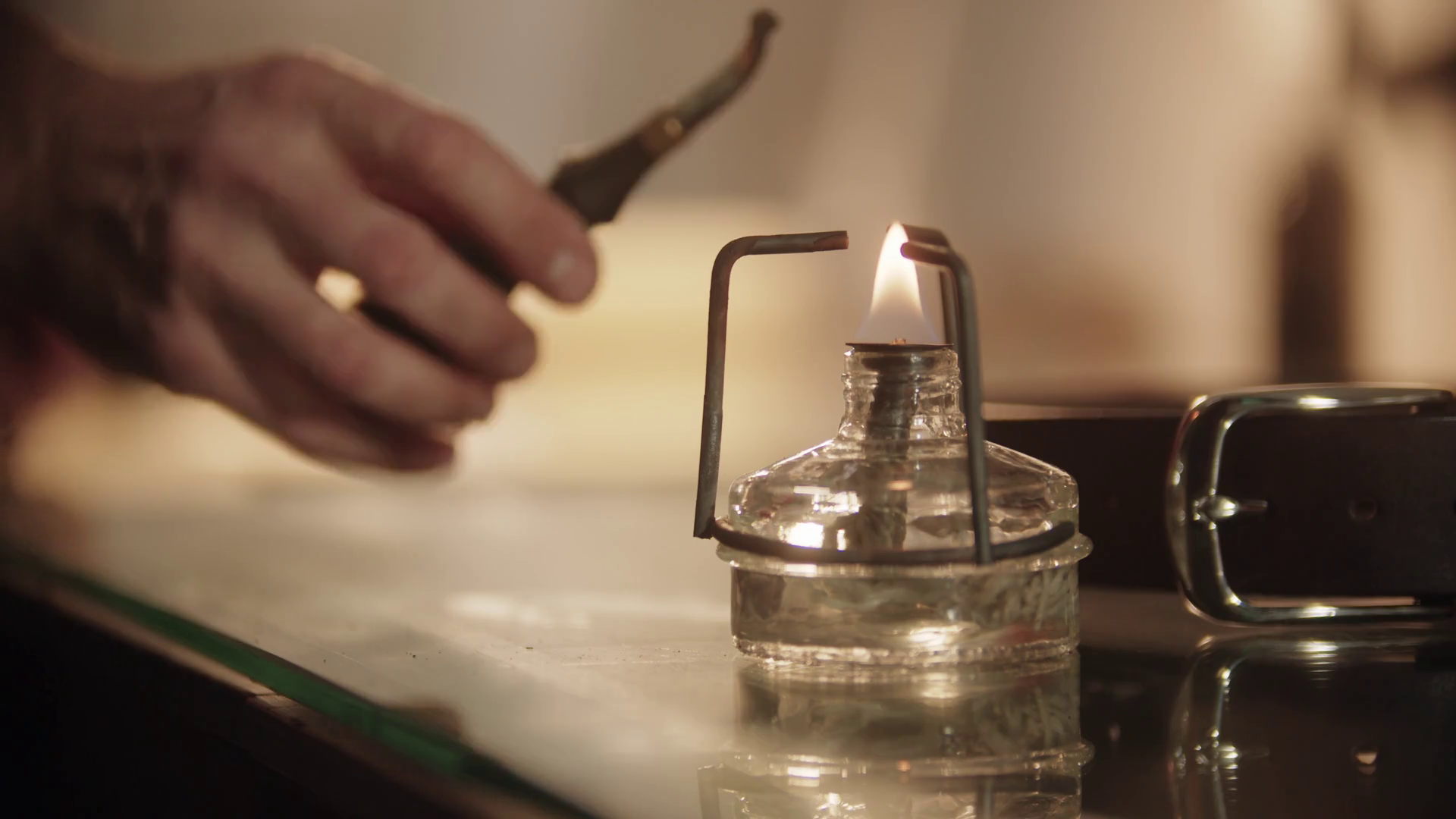 A Man Heating Tool Using Burner In Workshop Stock Footage SBV-346843126 ...