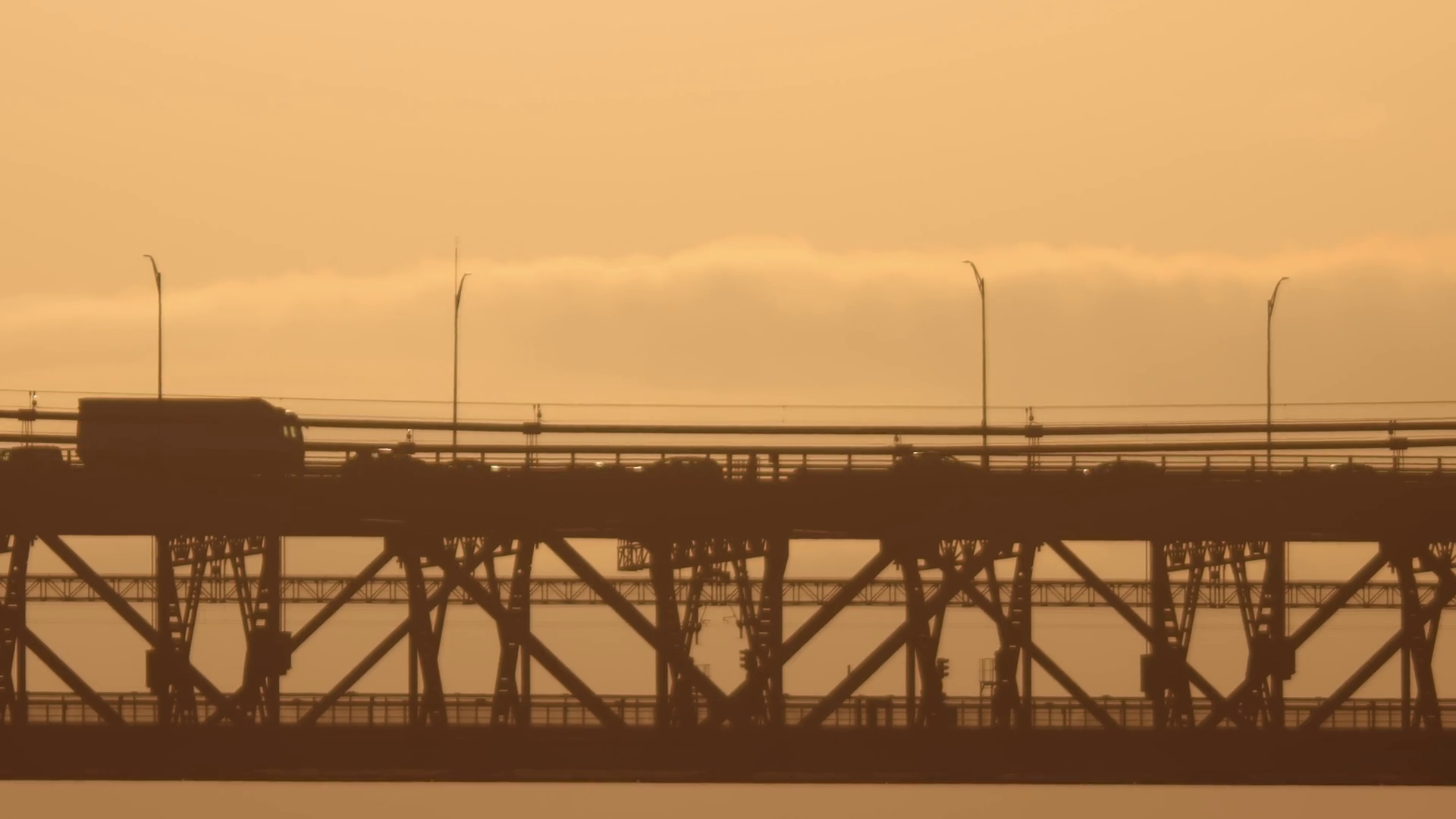 A Two-level Bridge Electric Trains Cars At Stock Footage SBV-348528851 ...