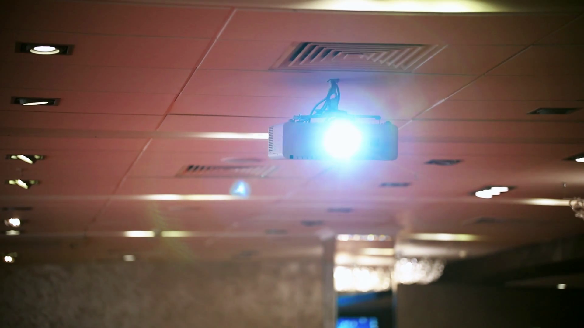 A Business Hall Projector Presentation Stock Footage SBV-333783241 ...