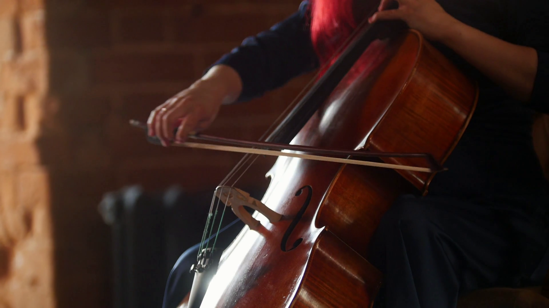 A woman emotionally playing the cello Stock Video Footage - Storyblocks