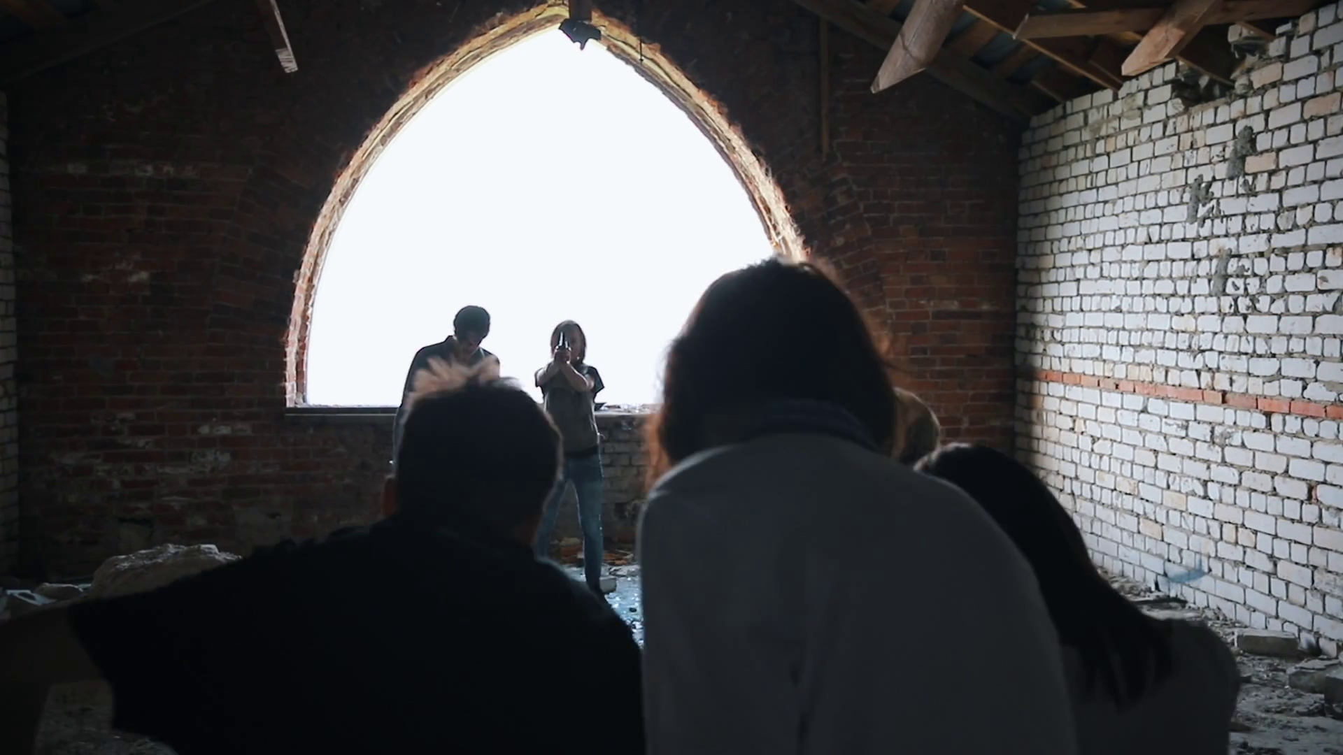 A Zombie Attack On Top Floor Of Abandoned Stock Footage SBV-335760725 ...