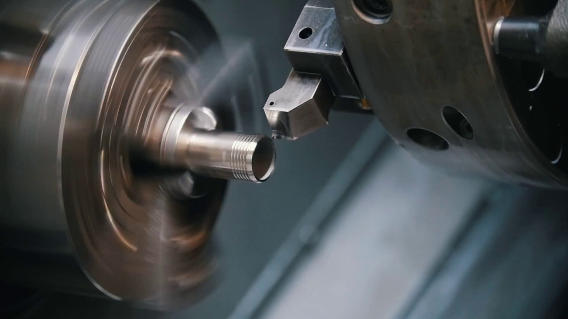 Authomatic Lathe Drill Thread Rounds Edges Stock Footage SBV-327456926 ...