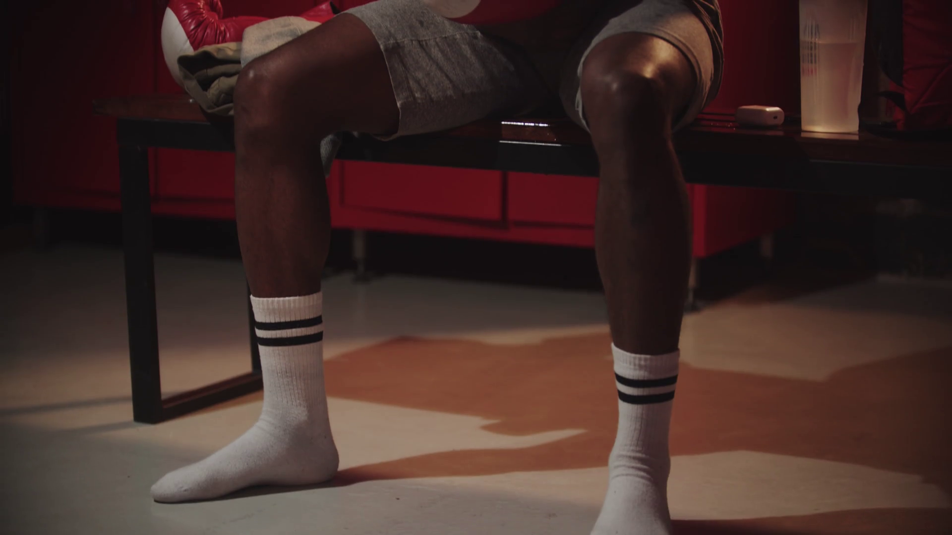 Young Man In Locker Room Removing Boxing Stock Footage SBV-339014518 ...