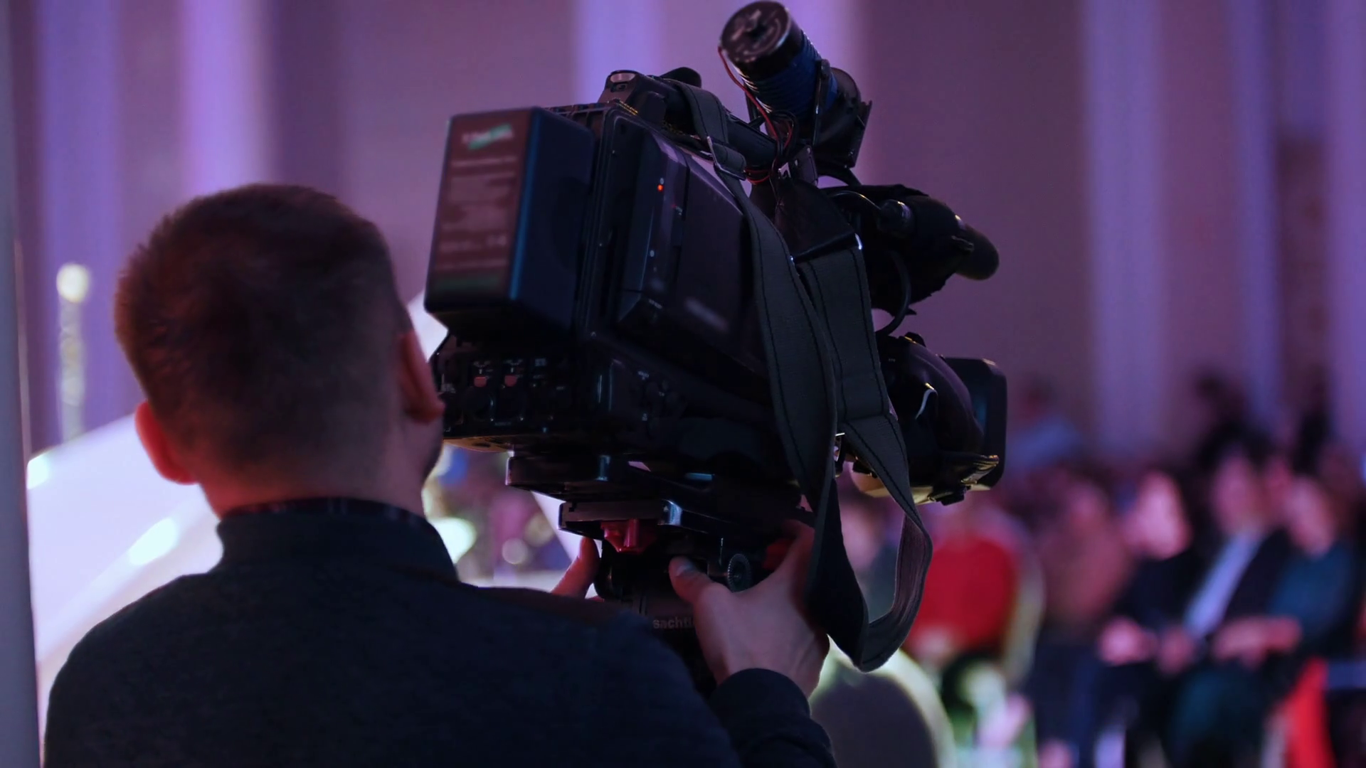 Cameraman Filming Concert Audience Stock Footage SBV-333559633 ...