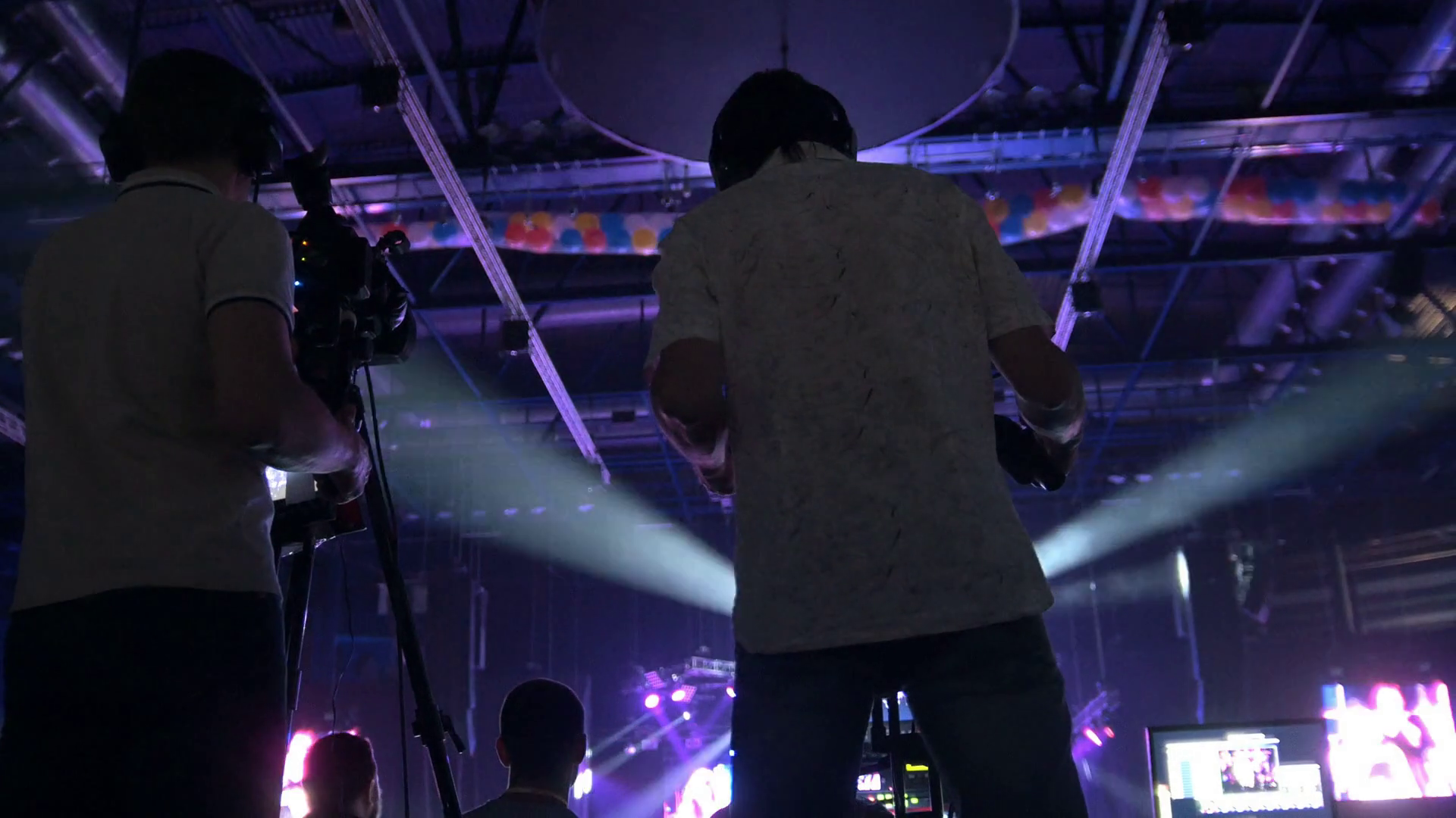 Cameraman Shooting In Front Of Stage Music Stock Footage SBV-325349303 ...