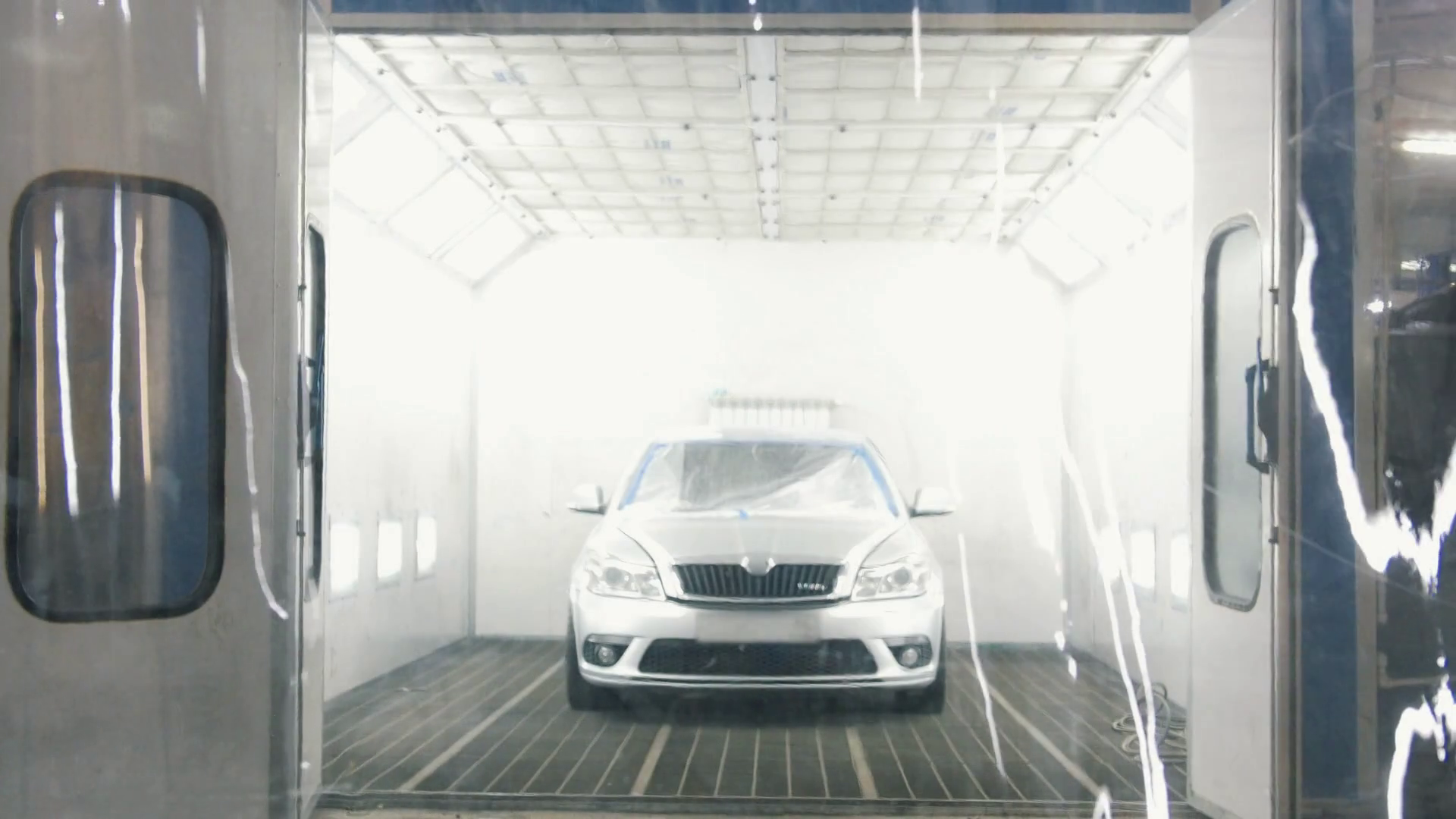 Car In Paining Box - Professional Vehicle Stock Footage SBV-323197700 ...