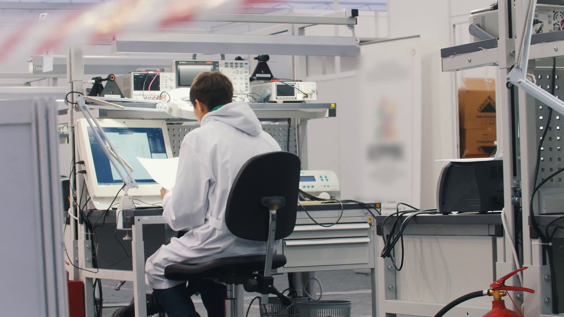 Electronics Engineers Working In Lab Stock Footage SBV-329776234 ...