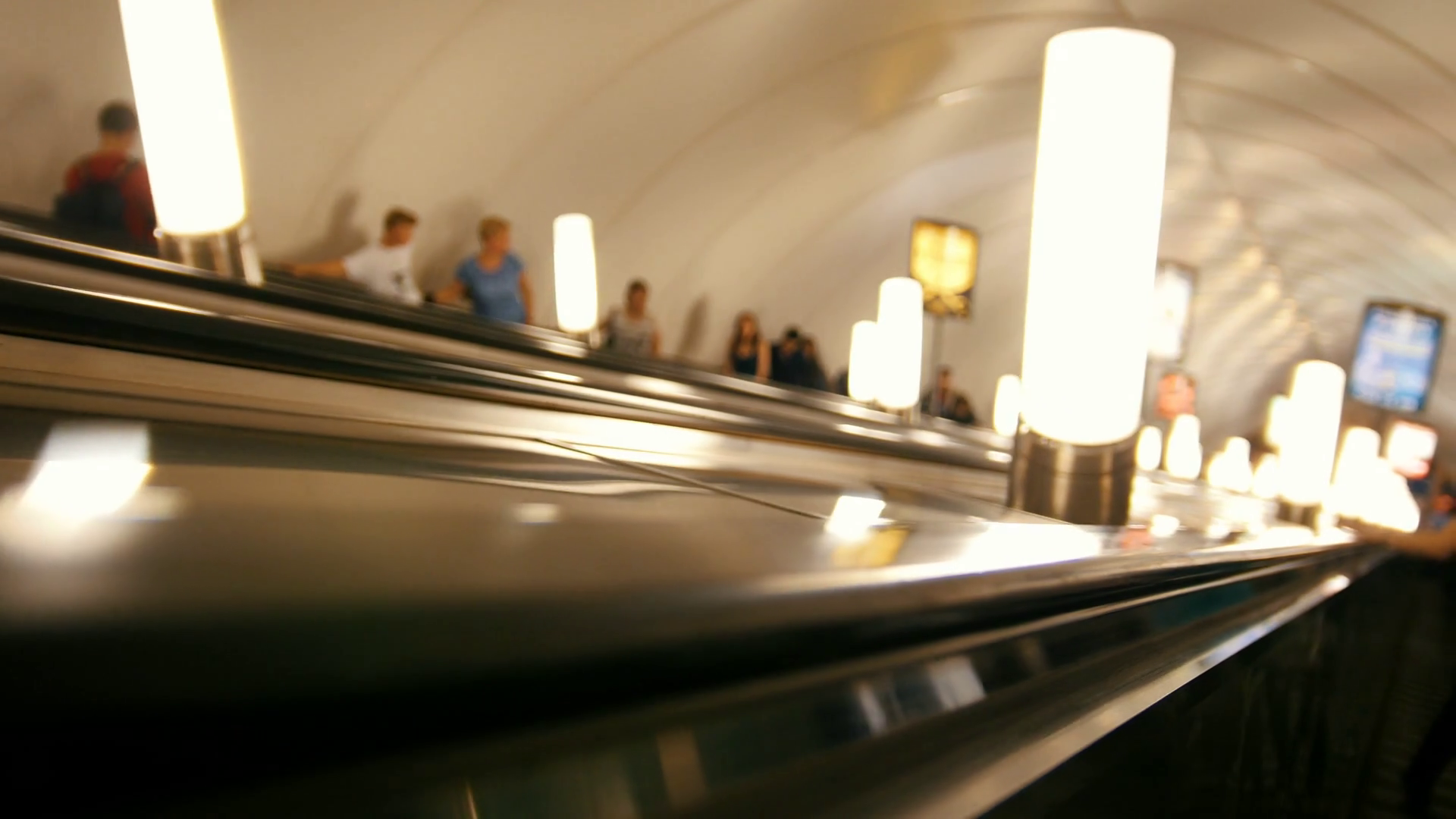 Escalator In Subway - Descent Into Stock Footage SBV-316096893 - Storyblocks